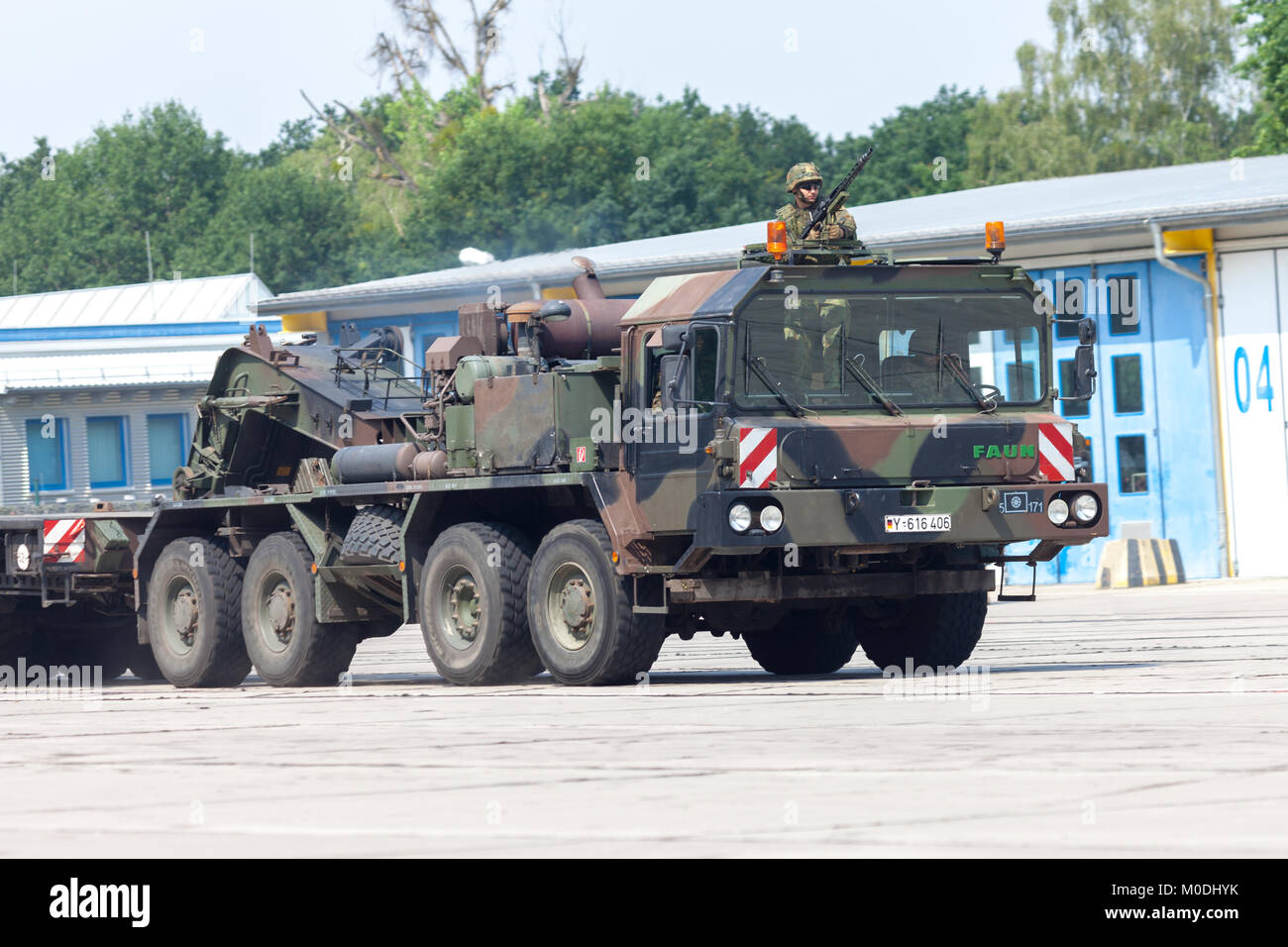 BURG / GERMANY - JUNE 25, 2016: german SLT 50 Elefant heavy duty ...