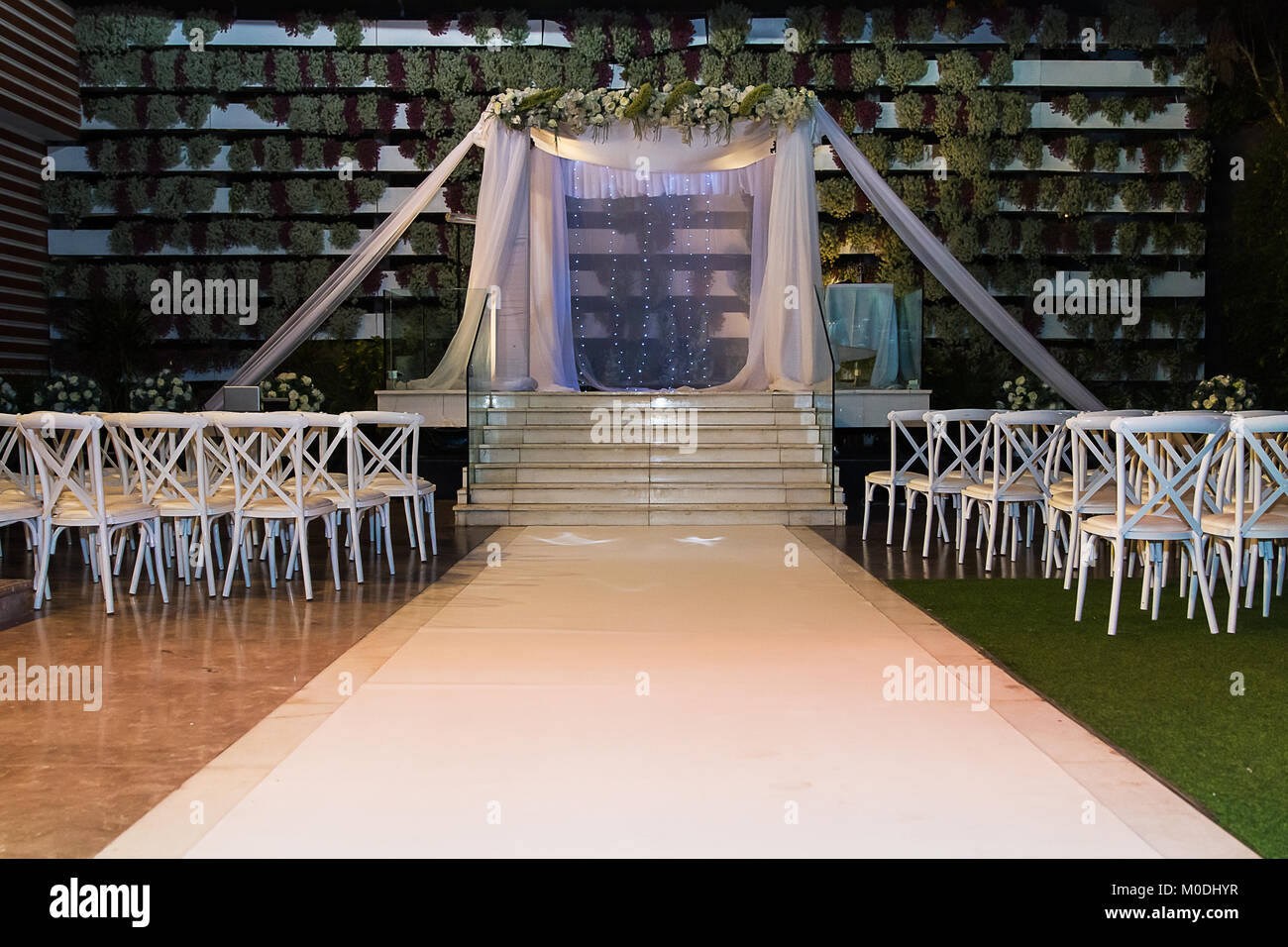 Beautiful photo of the Jewish Hupa , wedding putdoor Stock Photo - Alamy