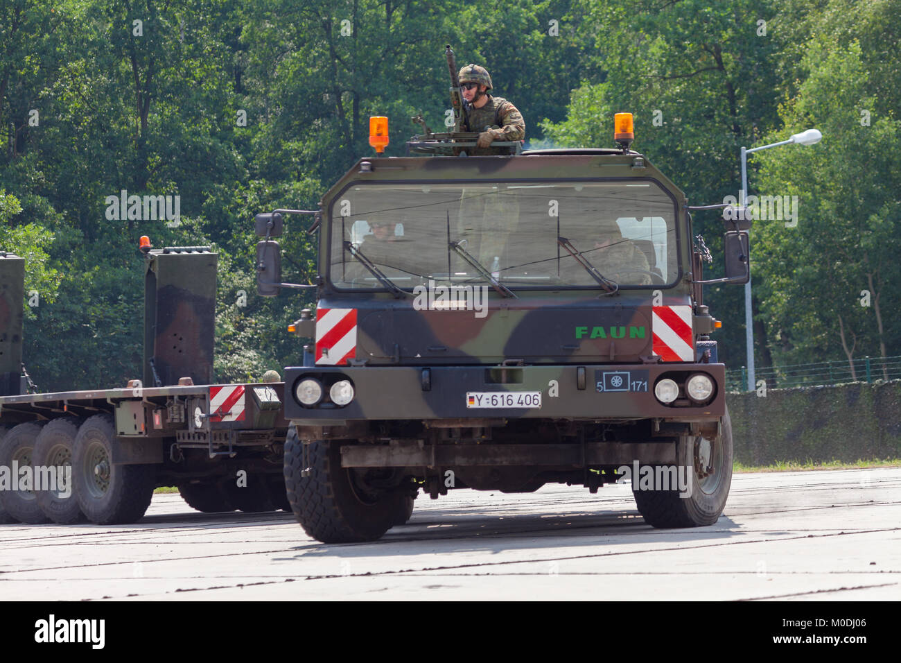 BURG / GERMANY - JUNE 25, 2016: german SLT 50 Elefant heavy duty ...