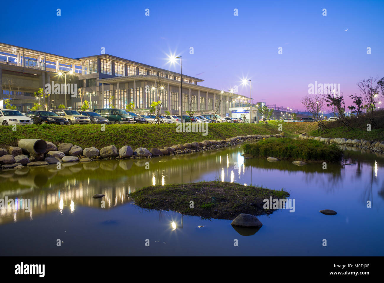 Taiwan High Speed Rail THSR Miaoli Station Stock Photo - Alamy