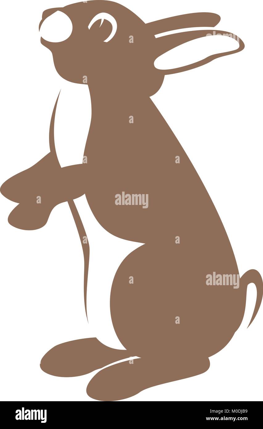 Sitting hare side profile Stock Vector Images - Alamy