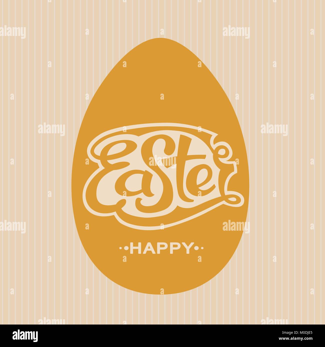 easter design egg lettering vector illustration flat style Stock Vector ...