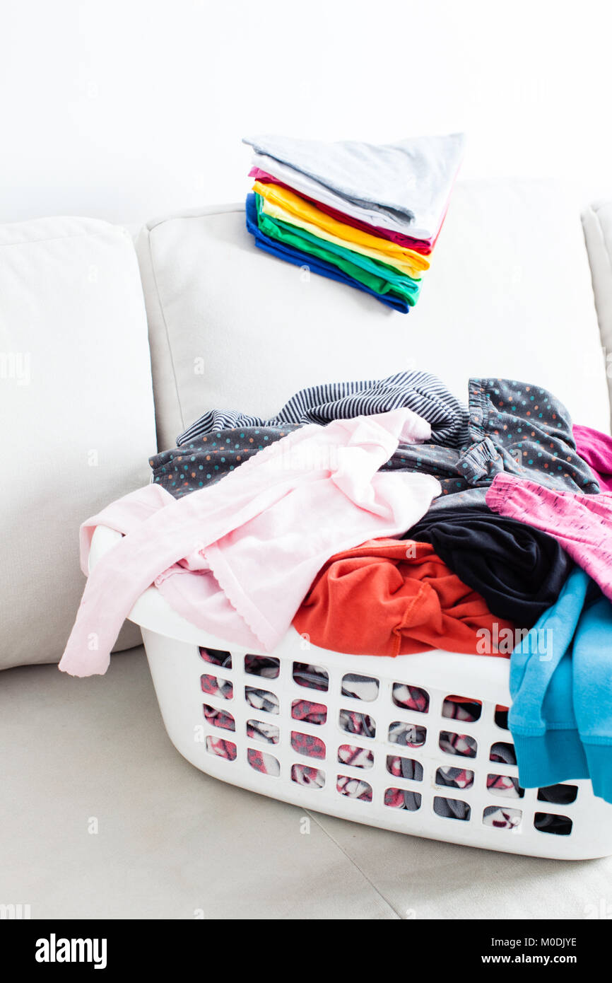 Colorful clean clothes Stock Photo - Alamy