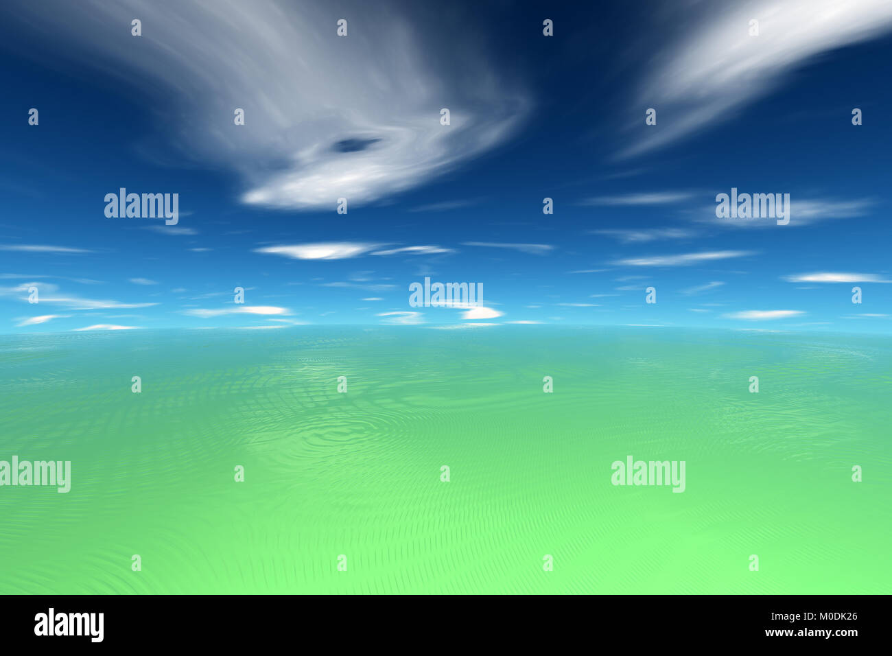 Landscape of stranger planet. 3D illustration Stock Photo - Alamy