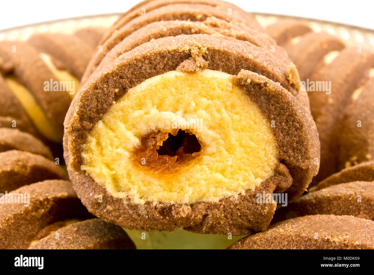 Rolls with stuffing isolated on white background Stock Photo - Alamy