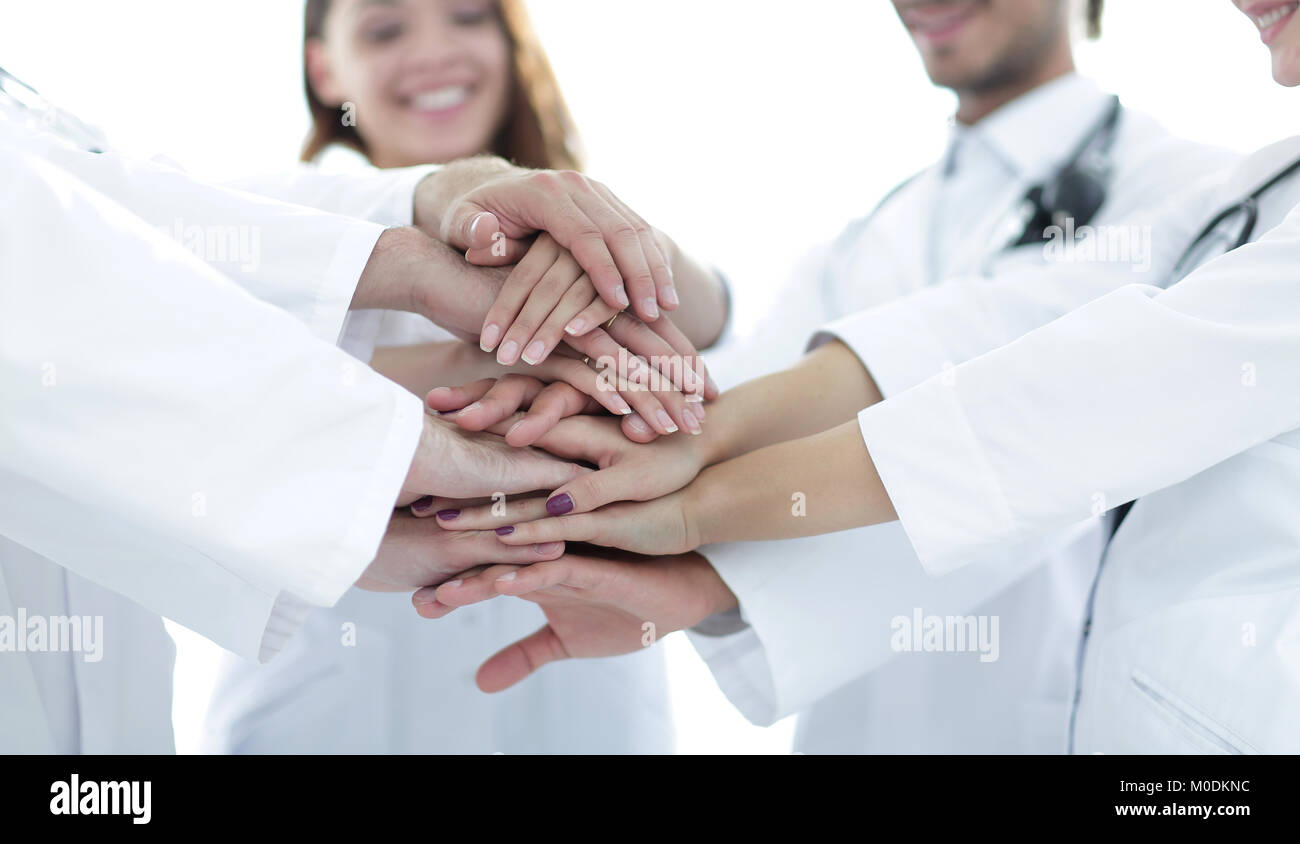 close-up of the medical team shows its unity Stock Photo - Alamy