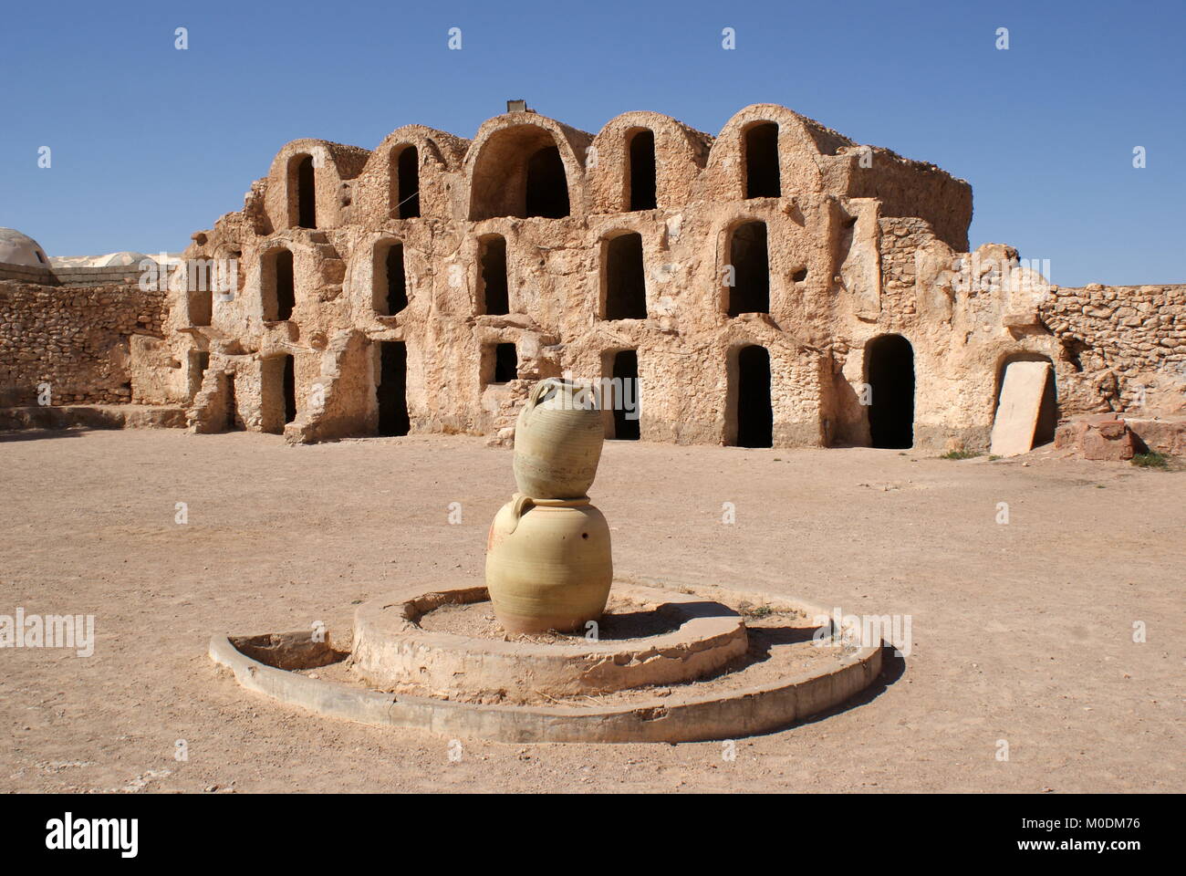 Ksar Metameur, old fortified granary with multi story vaulted granary ...