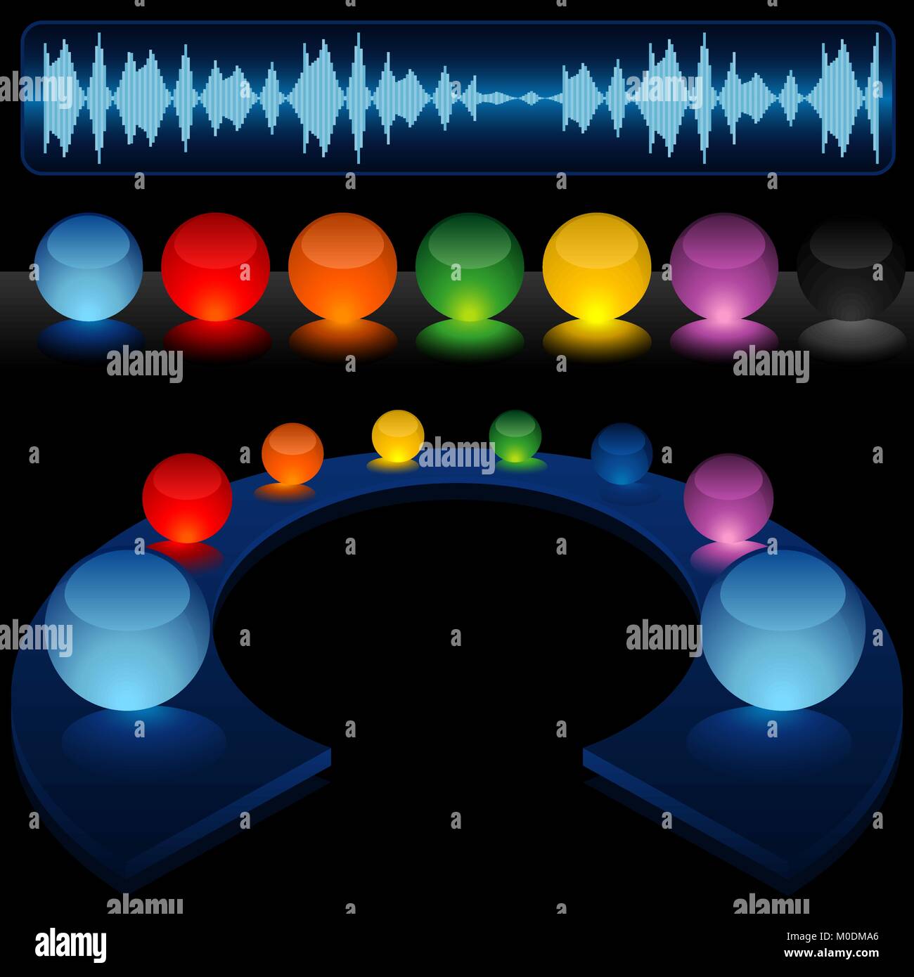Three dimensional audio Stock Vector Images - Alamy