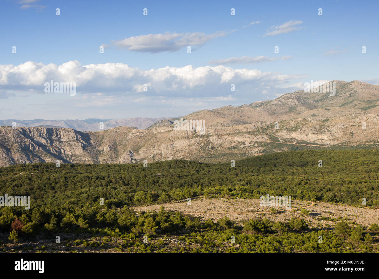 View of the Dinaric Alps in Bosnia and Herzegovina from the Mount Srd ...