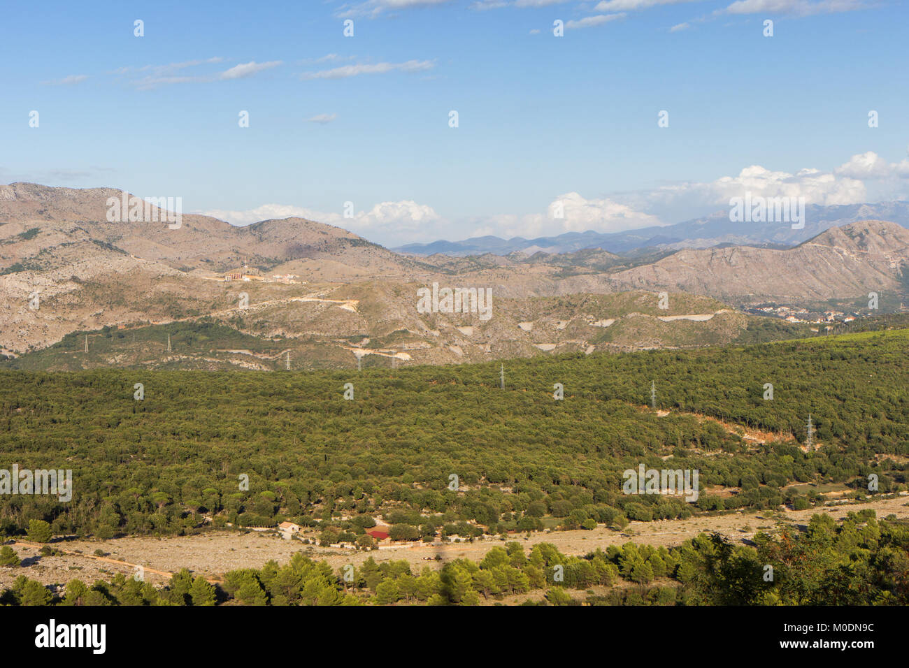 View of the Dinaric Alps in Bosnia and Herzegovina from the Mount Srd ...