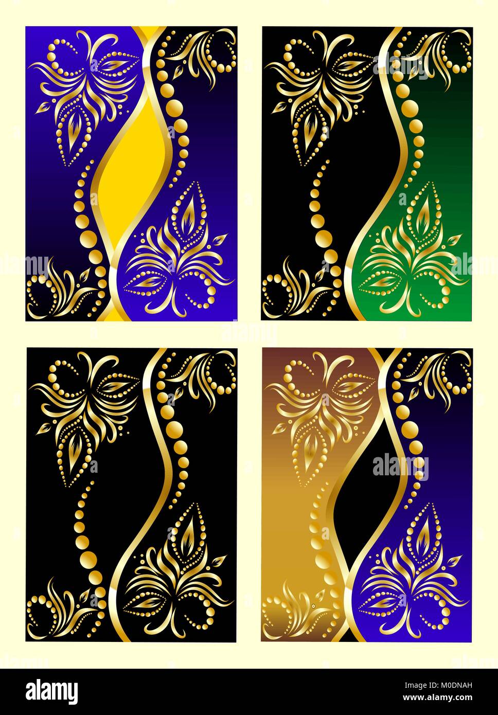 Four abstract backgrounds Stock Vector Image & Art - Alamy