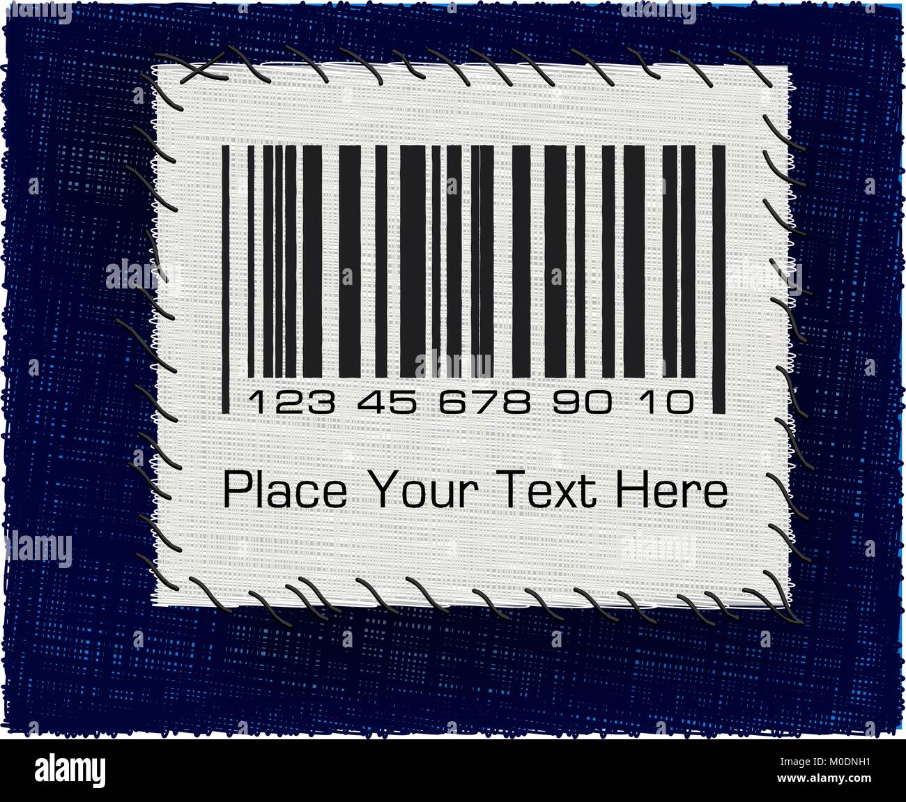 Barcode on blue background hi-res stock photography and images - Alamy