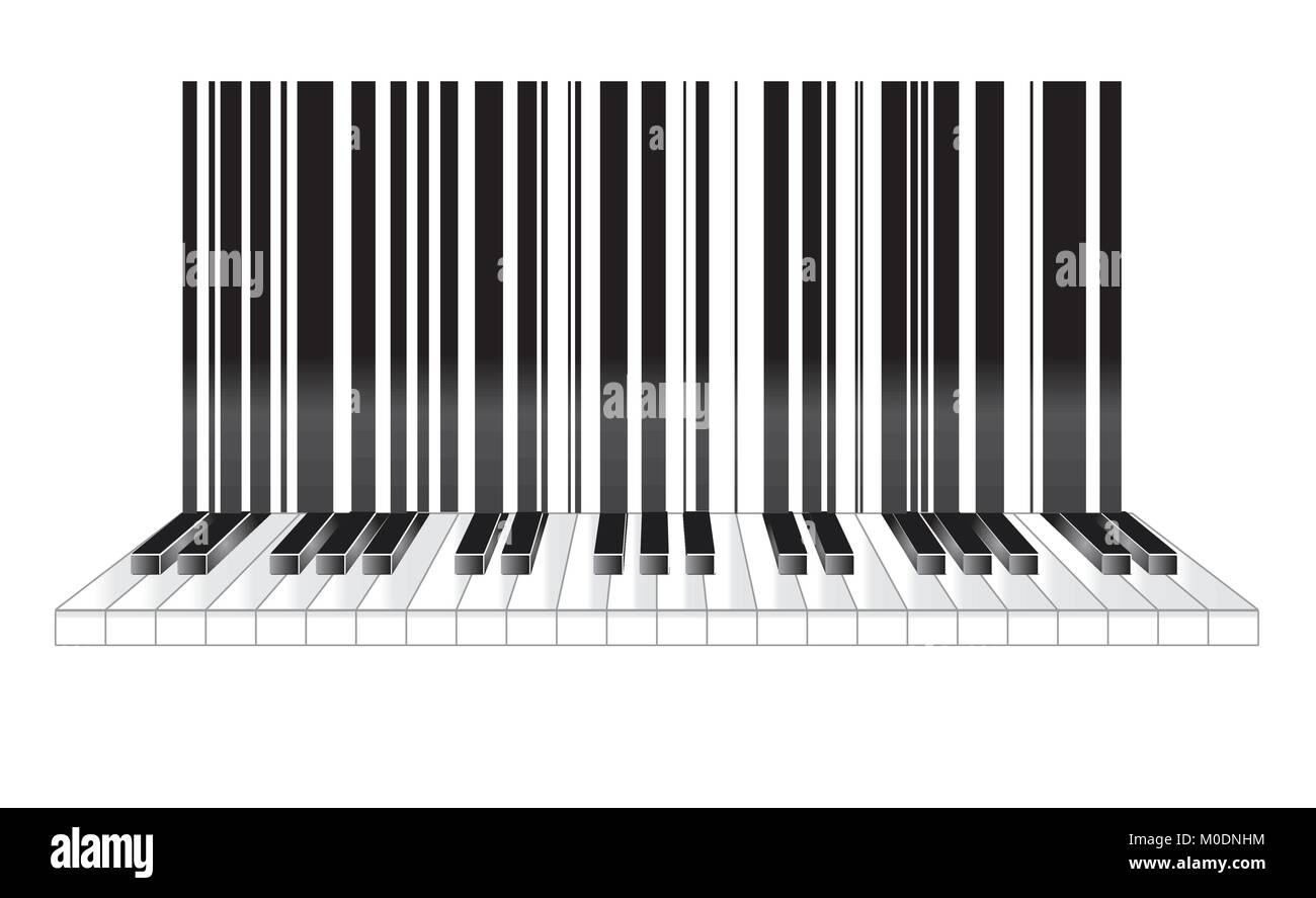 Barcode in musical style Stock Vector Image & Art - Alamy