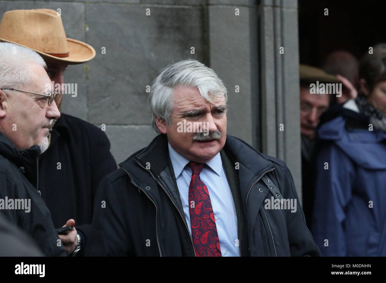 Fianna Fail TD for Limerick Willie O'Dea, as the coffin of Cranberries ...