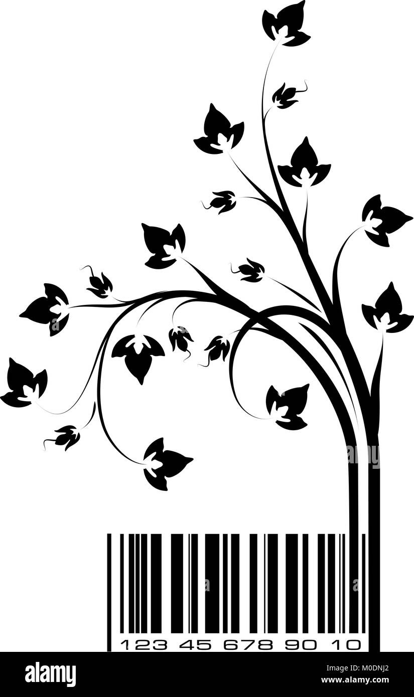 Tree barcode Black and White Stock Photos & Images - Alamy