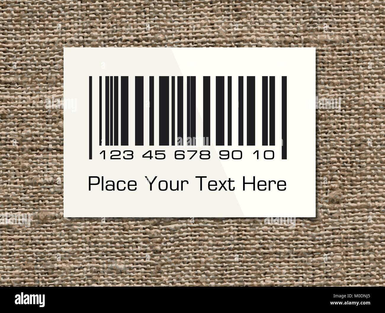 Barcode sticker paper Stock Vector Images - Alamy