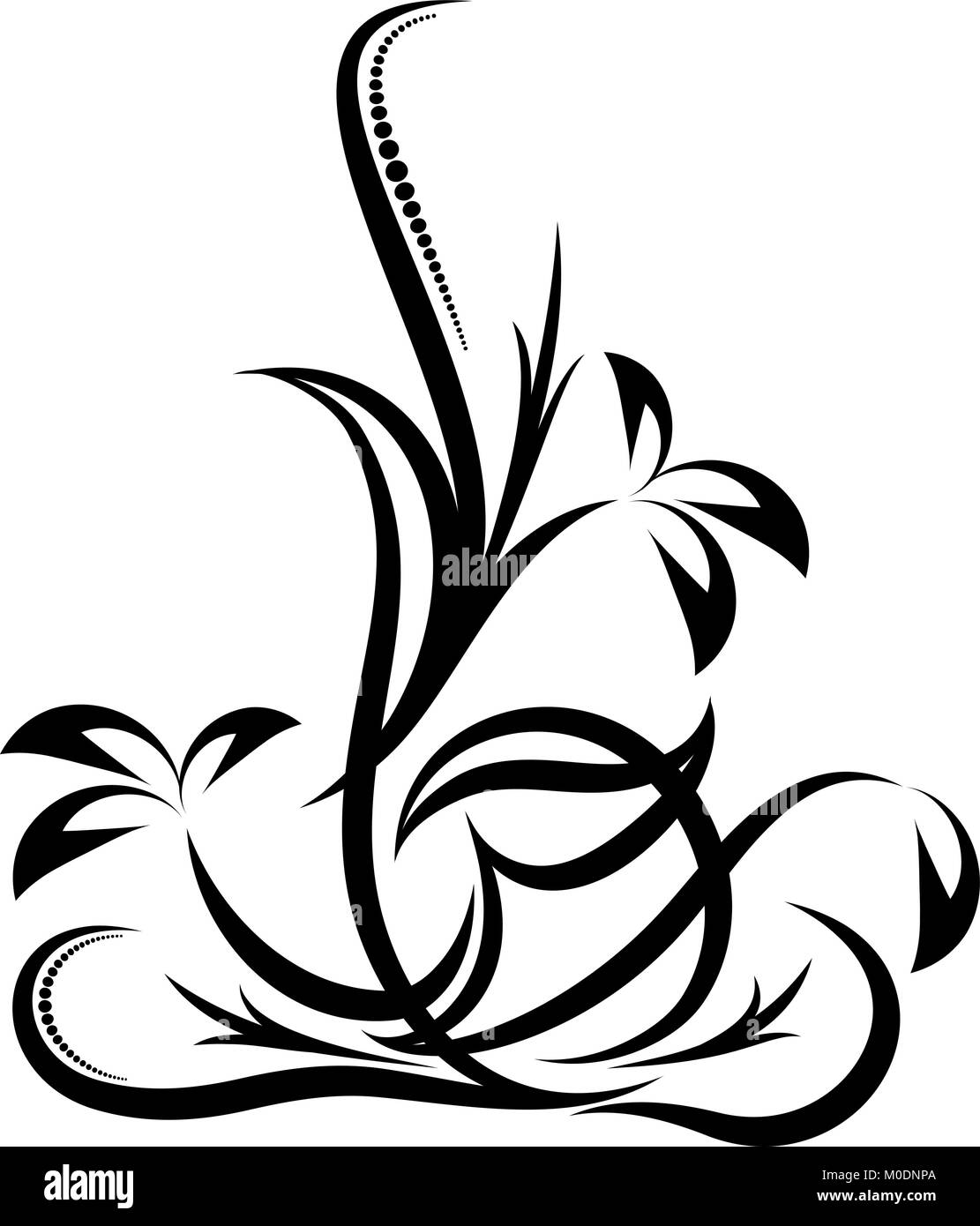 Floral corner. Vector illustration Stock Vector Image & Art - Alamy