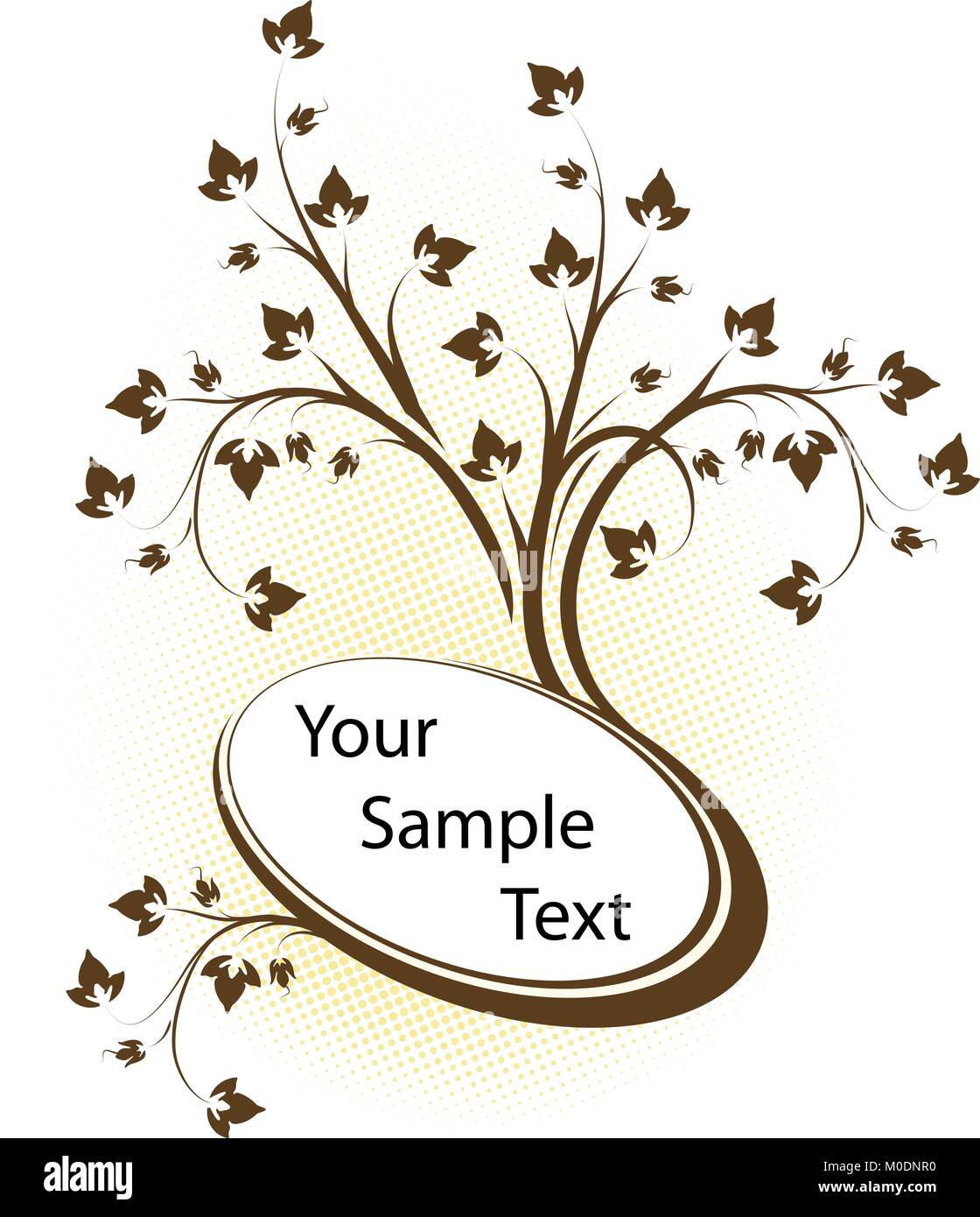 Beautiful oval frame. Vector Stock Vector Image & Art - Alamy