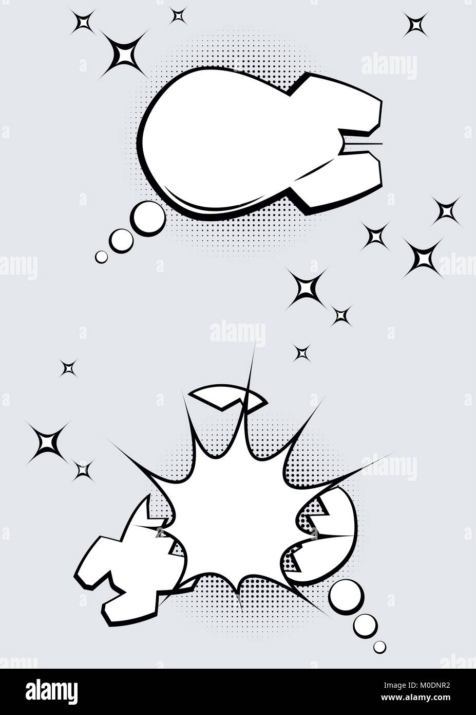 Blank bomb comic speech Stock Vector Images - Alamy