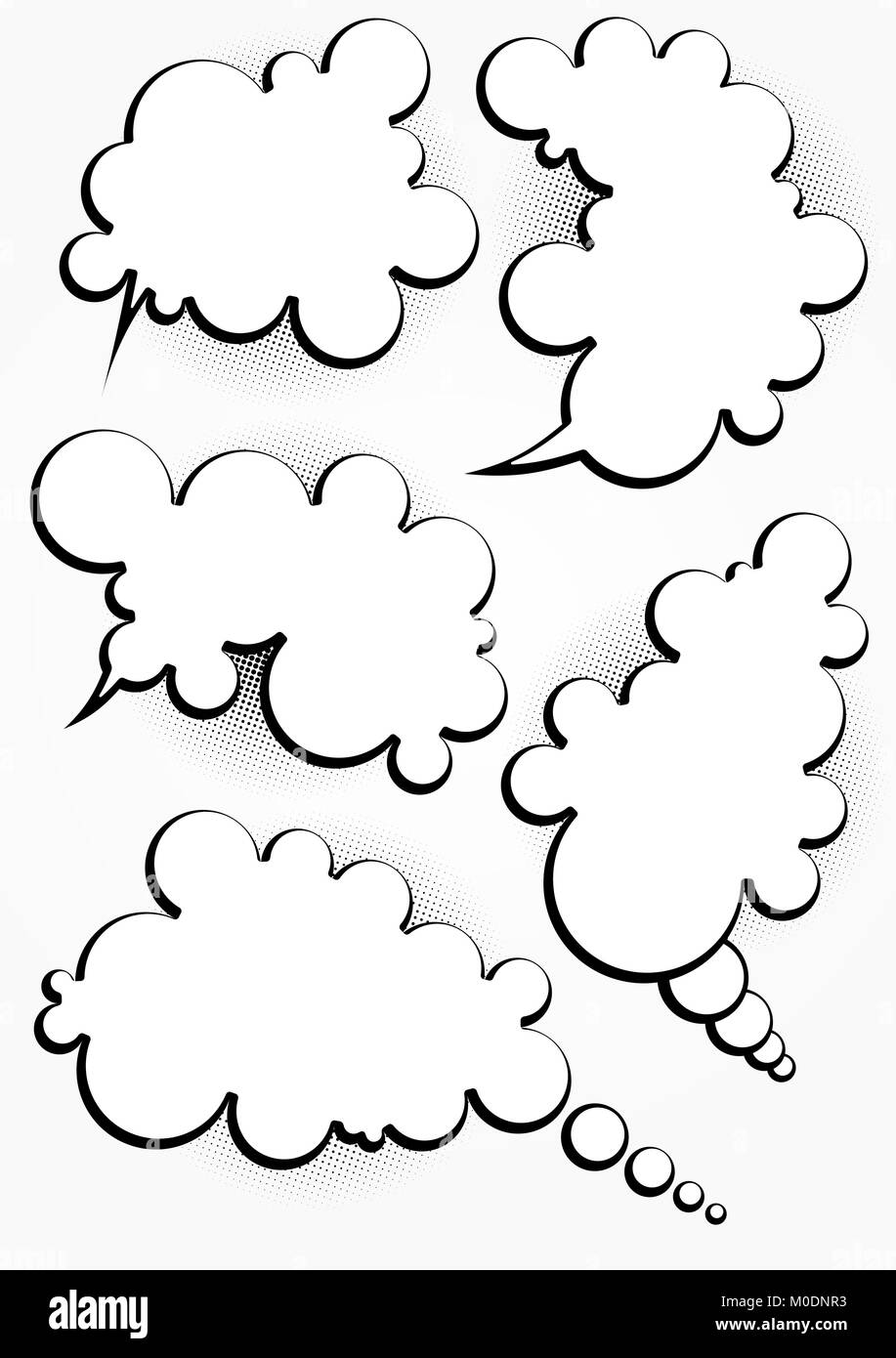 Cartoon emotion bubble Black and White Stock Photos & Images - Alamy