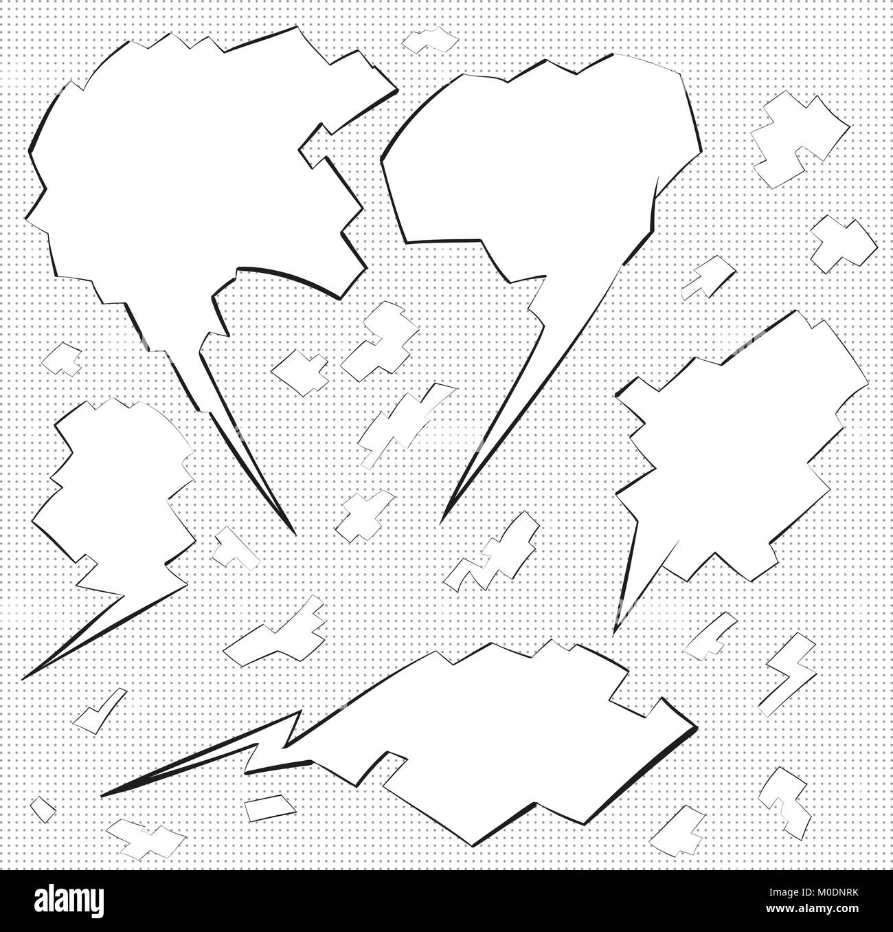 Cartoon emotion bubble Black and White Stock Photos & Images - Alamy