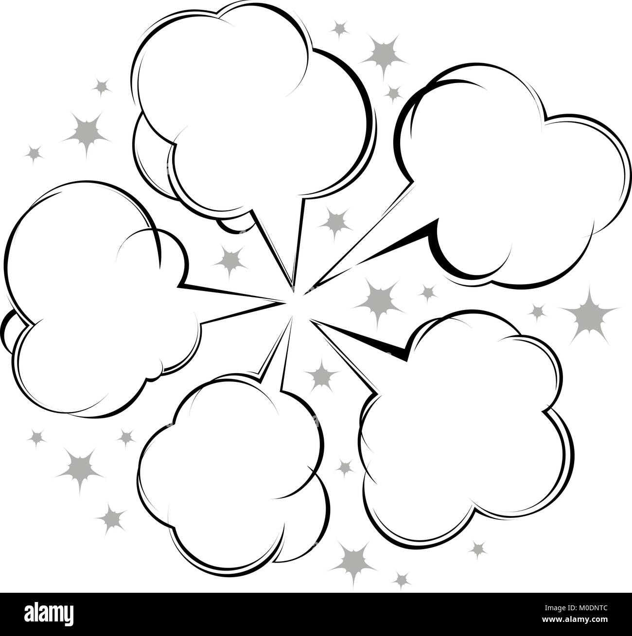 Blank bomb comic speech Stock Vector Images - Alamy
