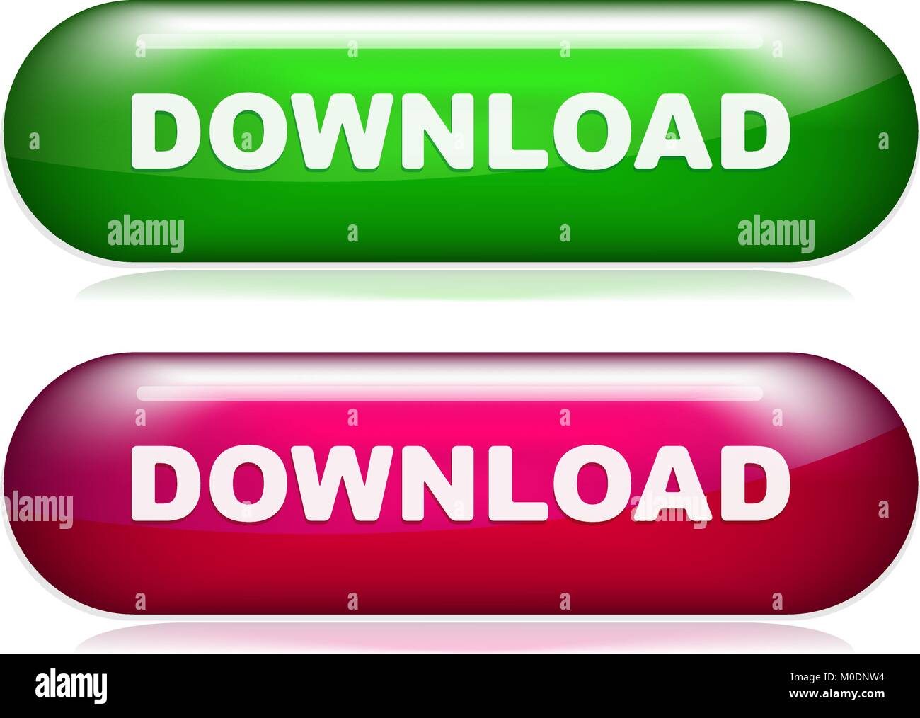 Pair of download button. Vector illustration Stock Vector Image & Art ...