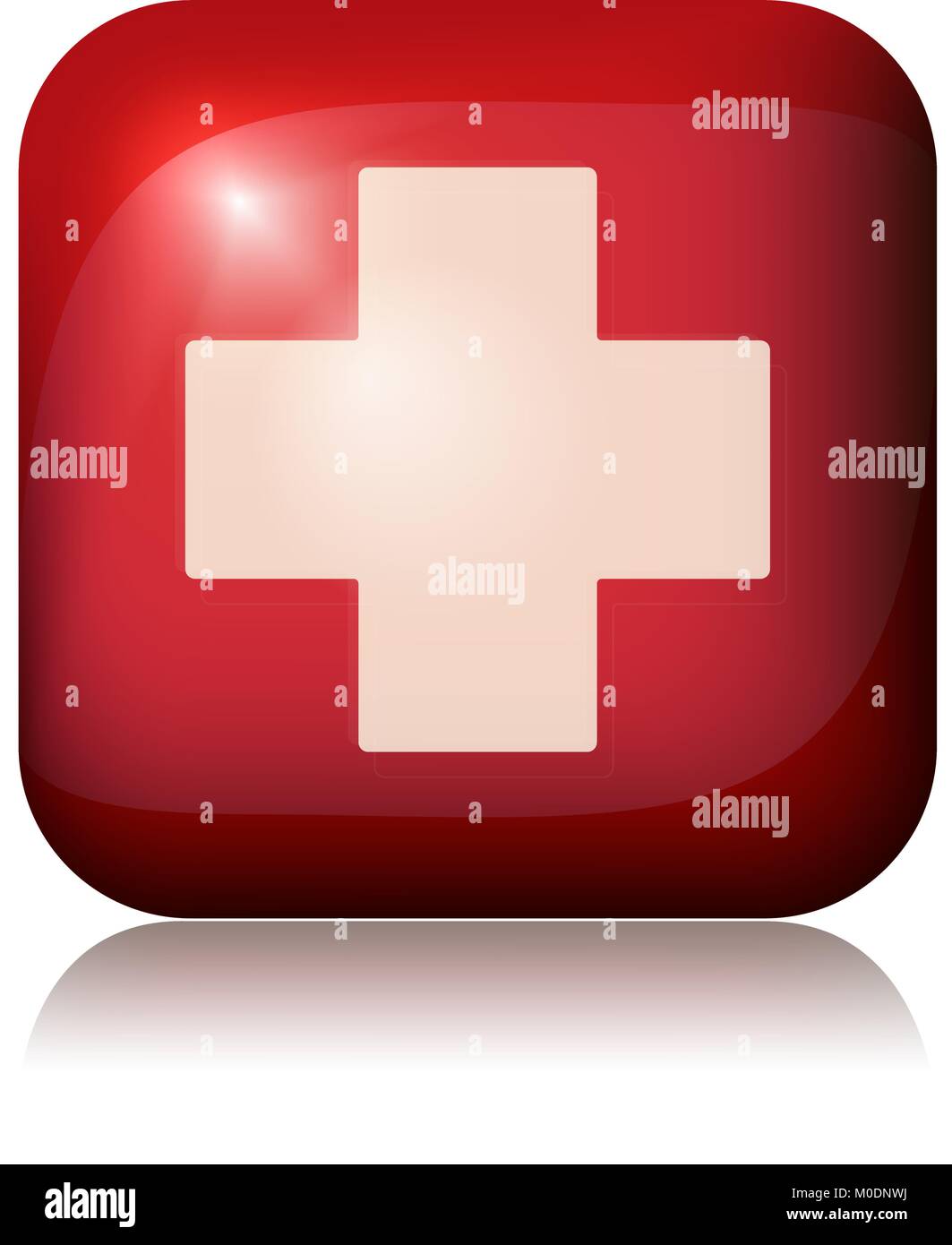 Red circle with a cross Stock Vector Images - Alamy