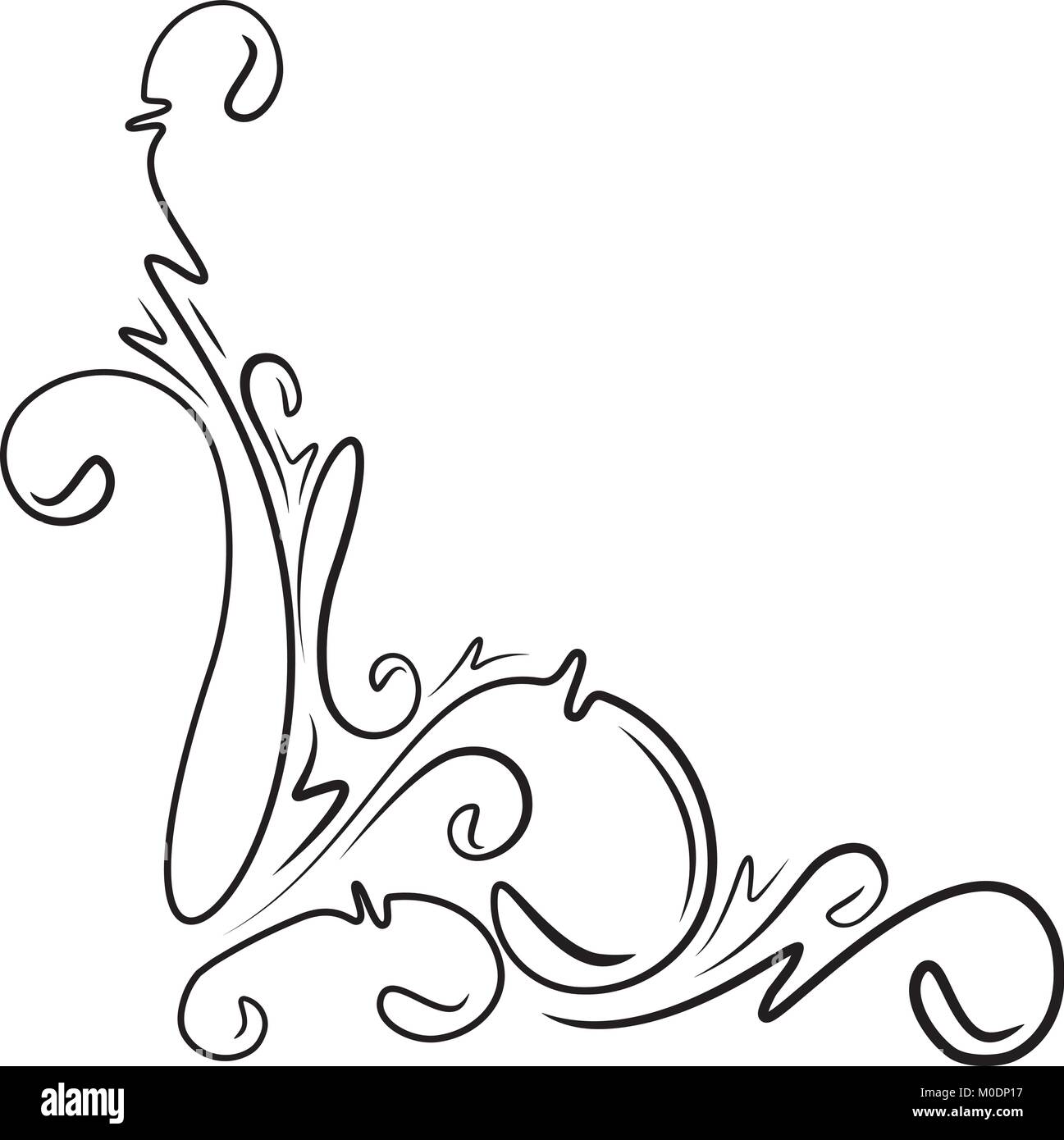 Beautiful floral corner Stock Vector Image & Art - Alamy