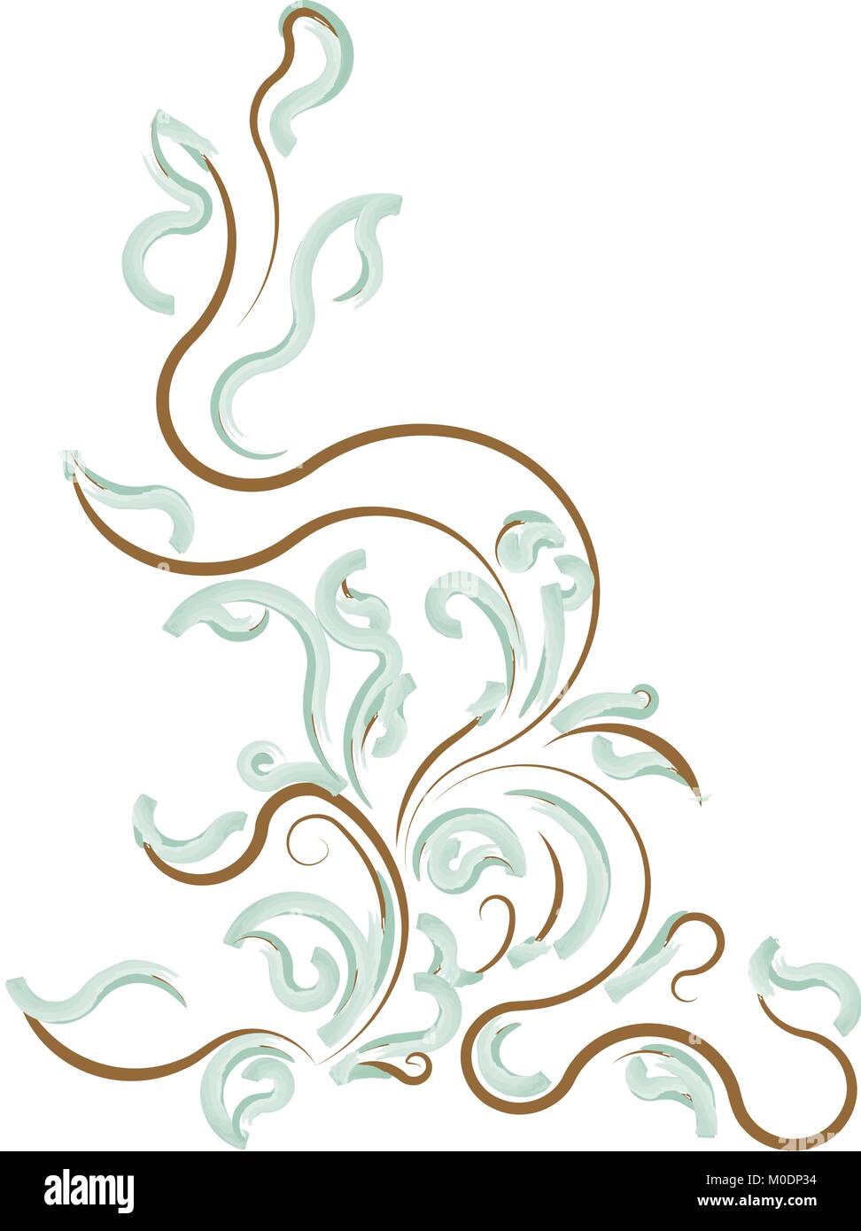 Decorative branch. Vector Stock Vector Image & Art - Alamy