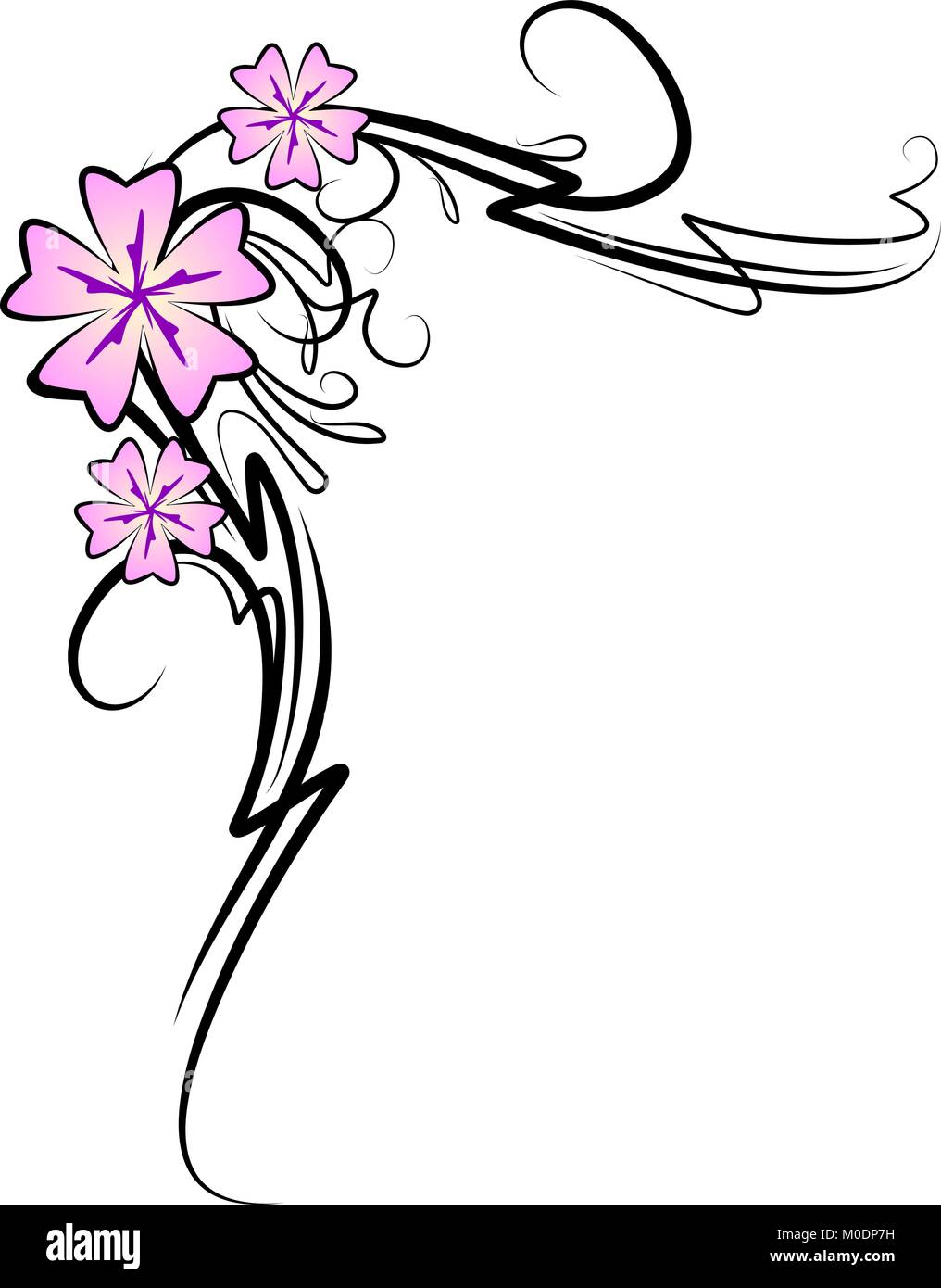 Beautiful flower corner Stock Vector Image & Art - Alamy