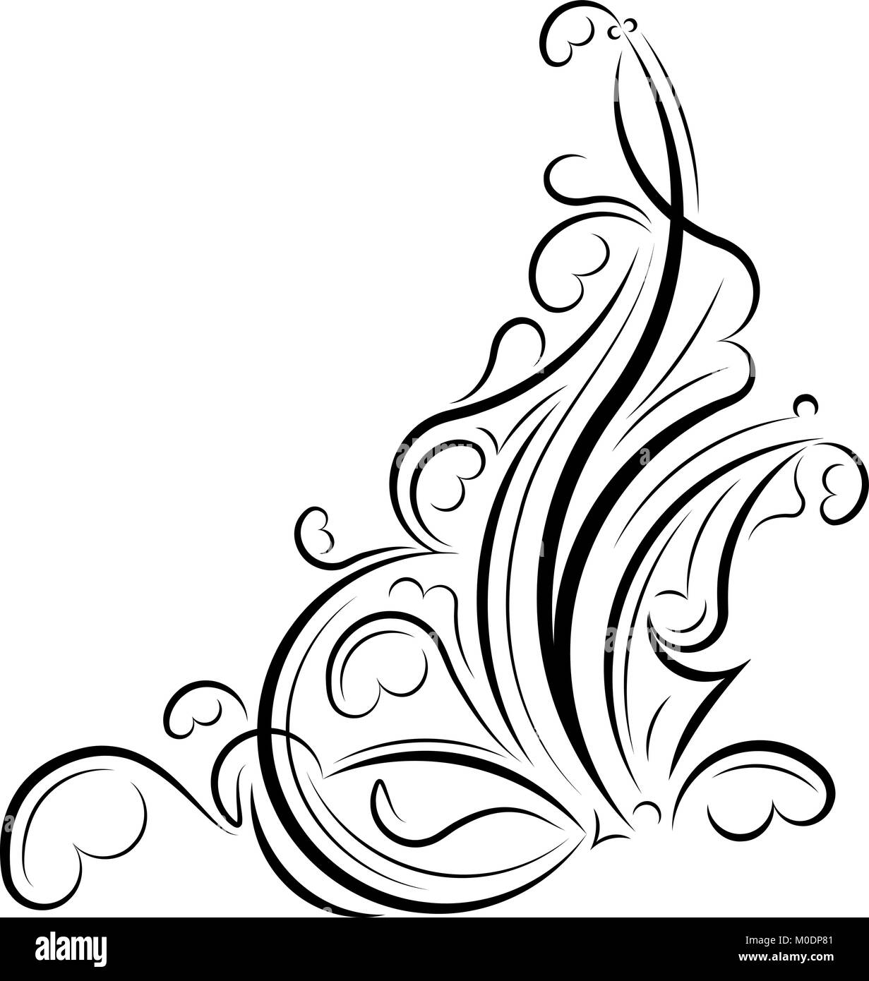 Beautiful floral corner Stock Vector Image & Art - Alamy