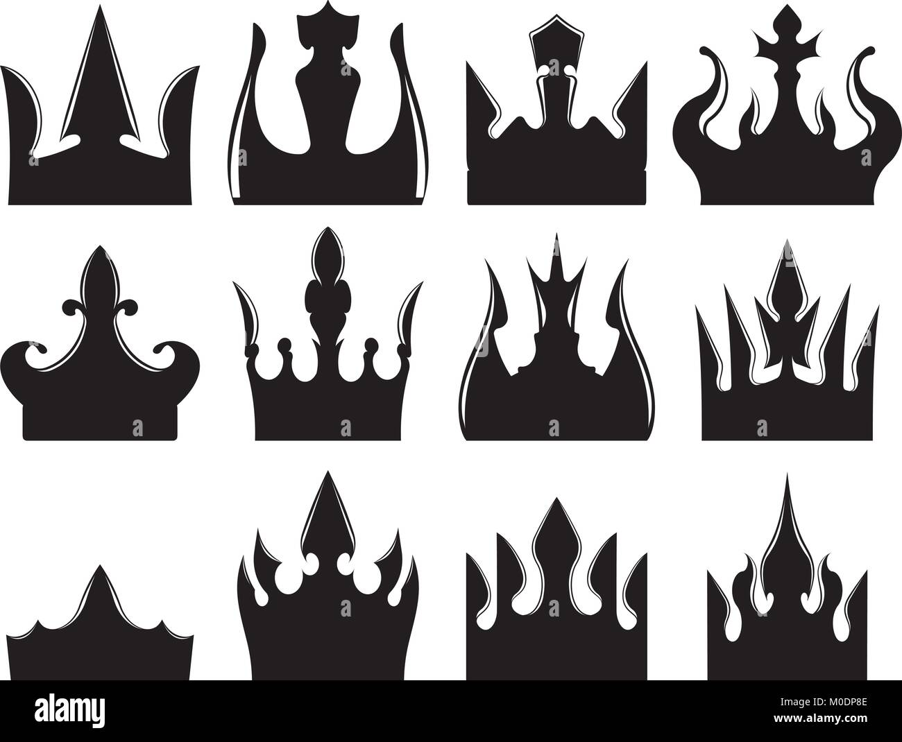 Set of six vector crowns icons for your design Stock Vector Image & Art ...
