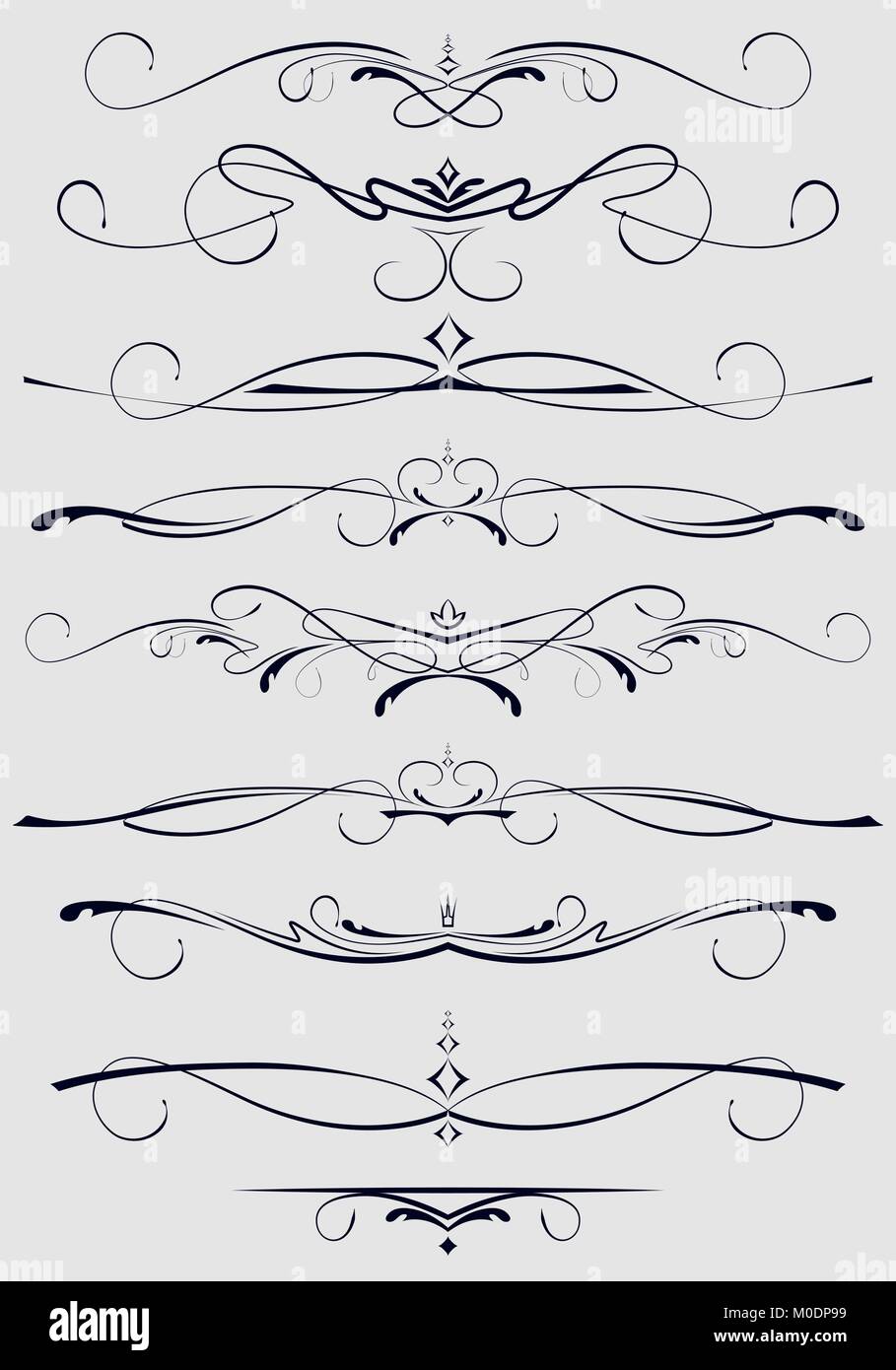 Set of dividers Stock Vector Image & Art - Alamy