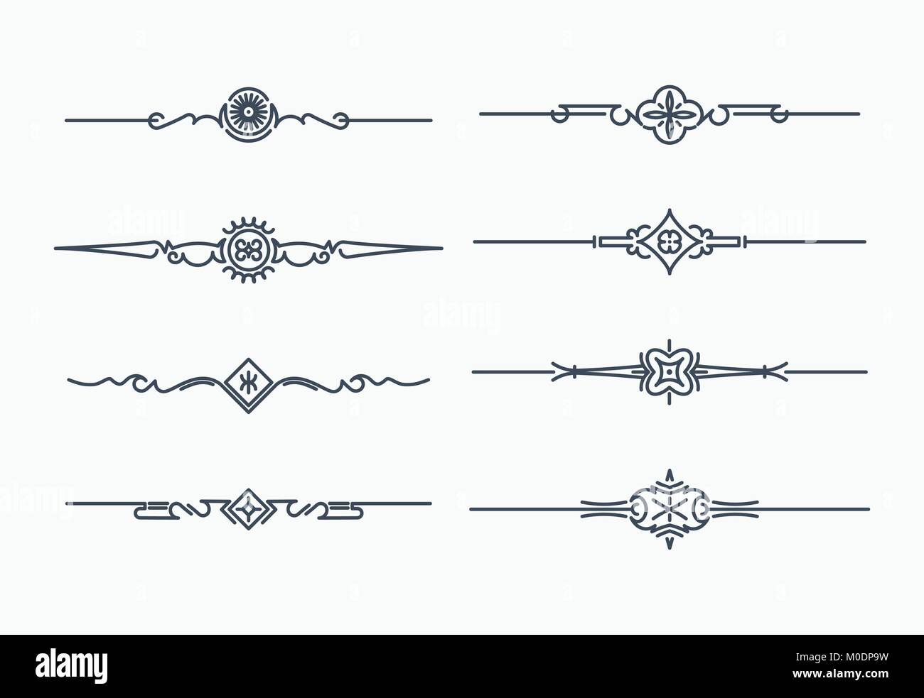 Decorative Color Line Dividers