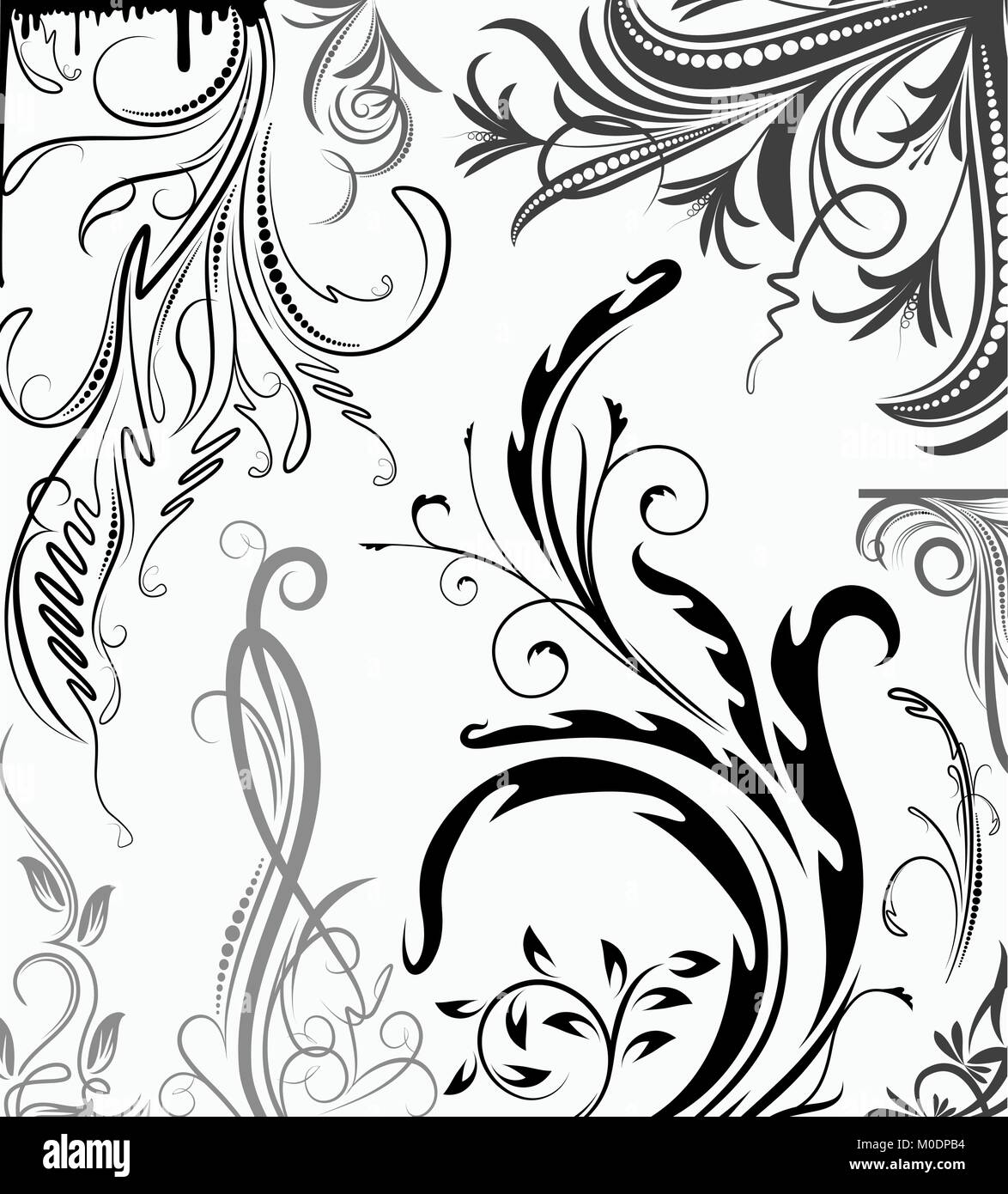 Set of design elements Stock Vector Image & Art - Alamy