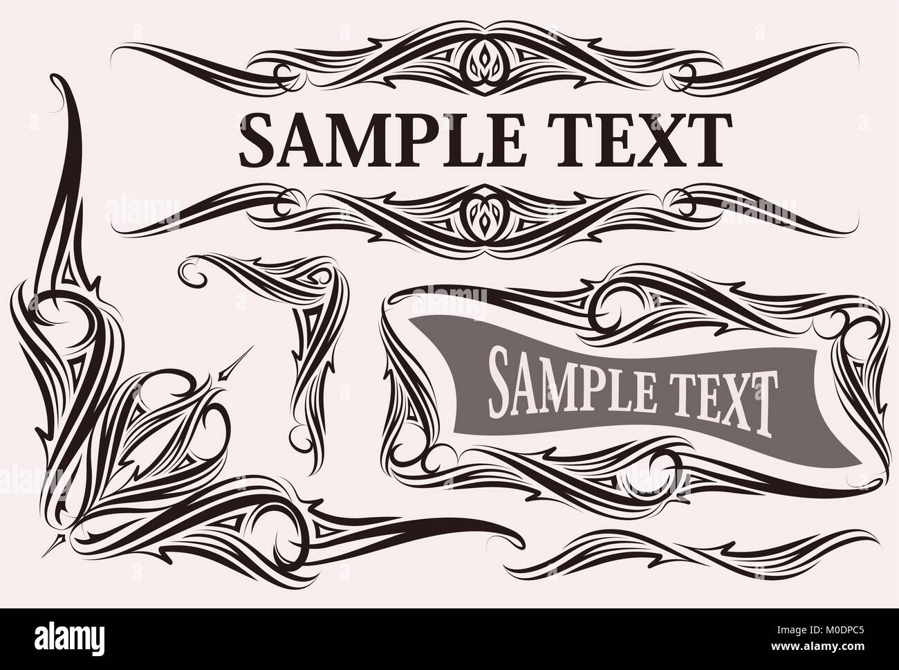 Abstract design for text Stock Vector Image & Art - Alamy