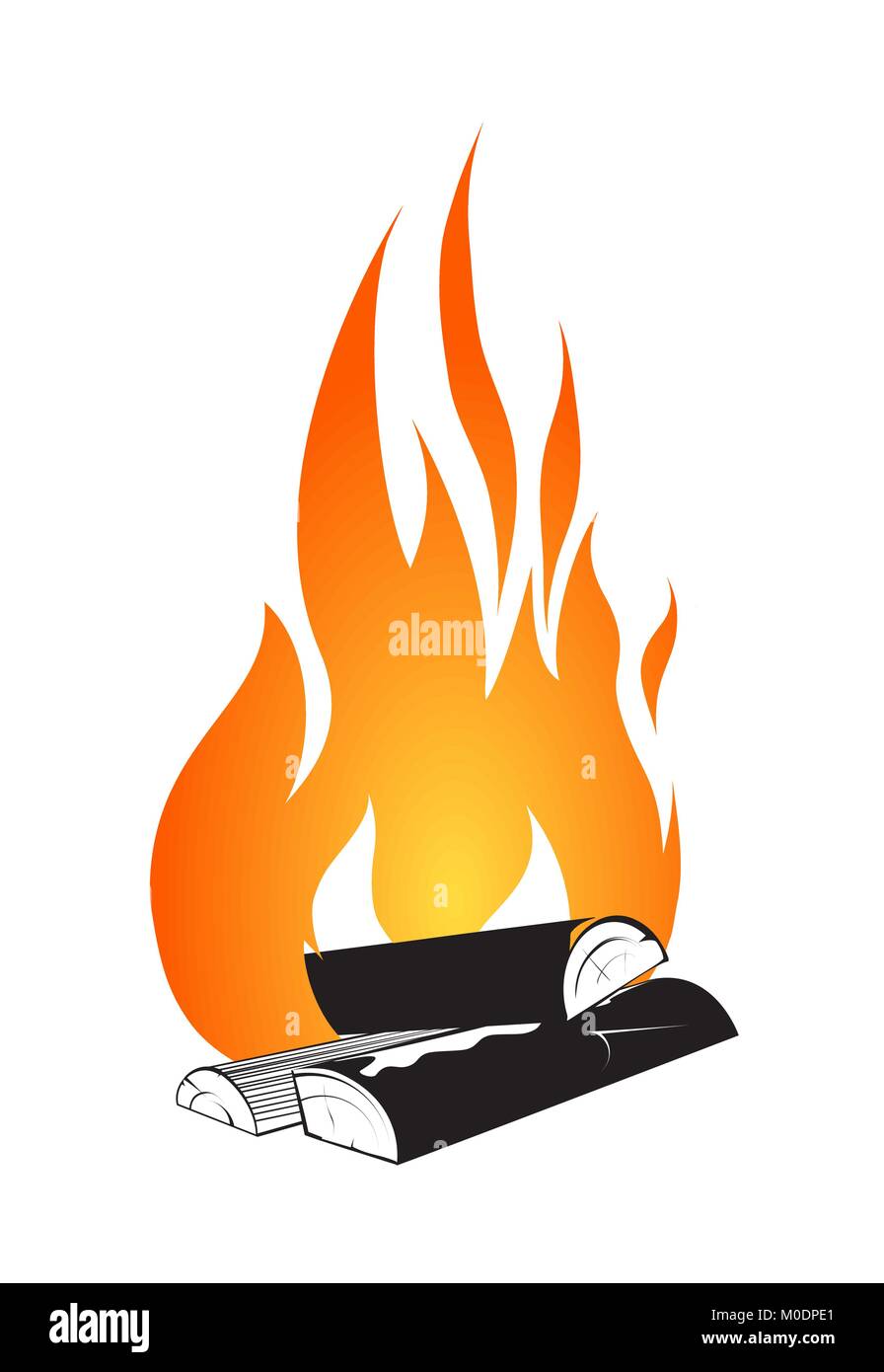 Night adventure camp bonfire Cut Out Stock Images & Pictures - Alamy