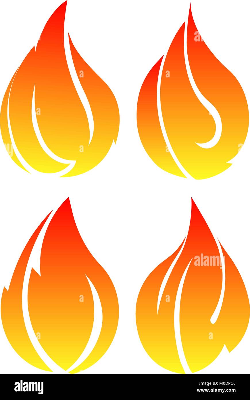 Red fires Cut Out Stock Images & Pictures - Alamy