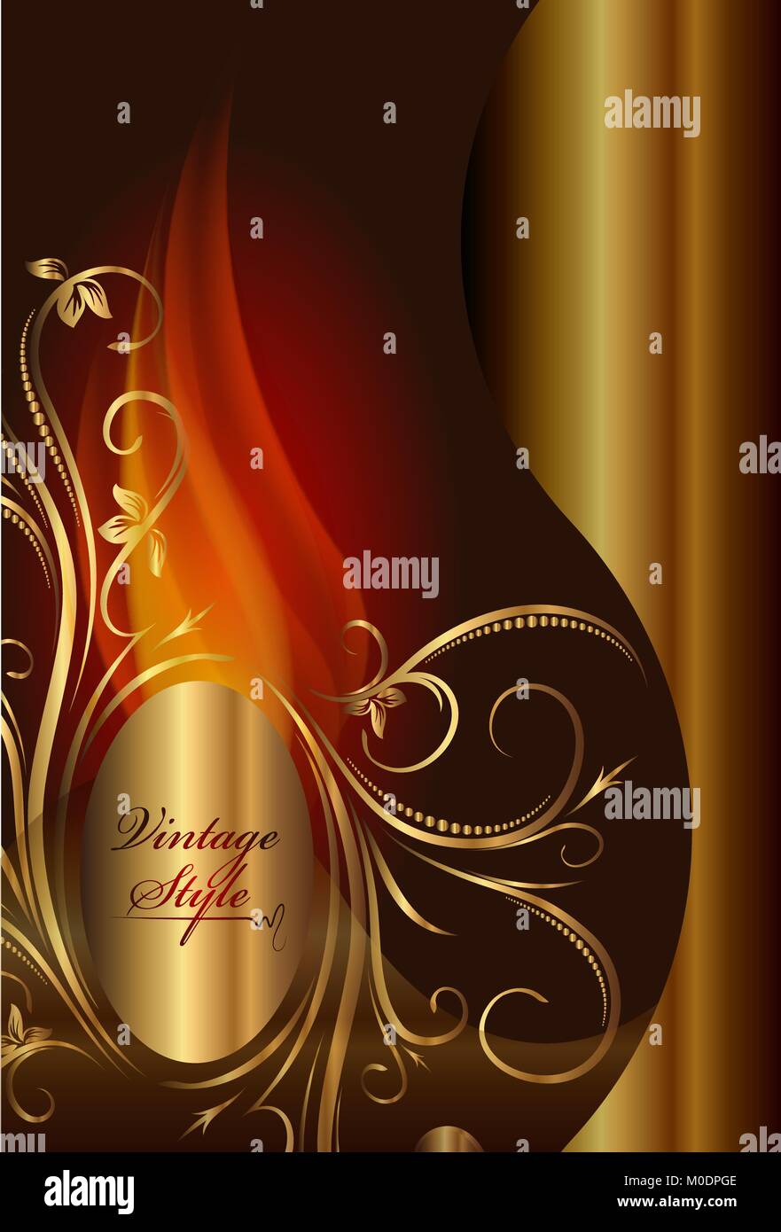 Gold flame Stock Vector Images - Alamy