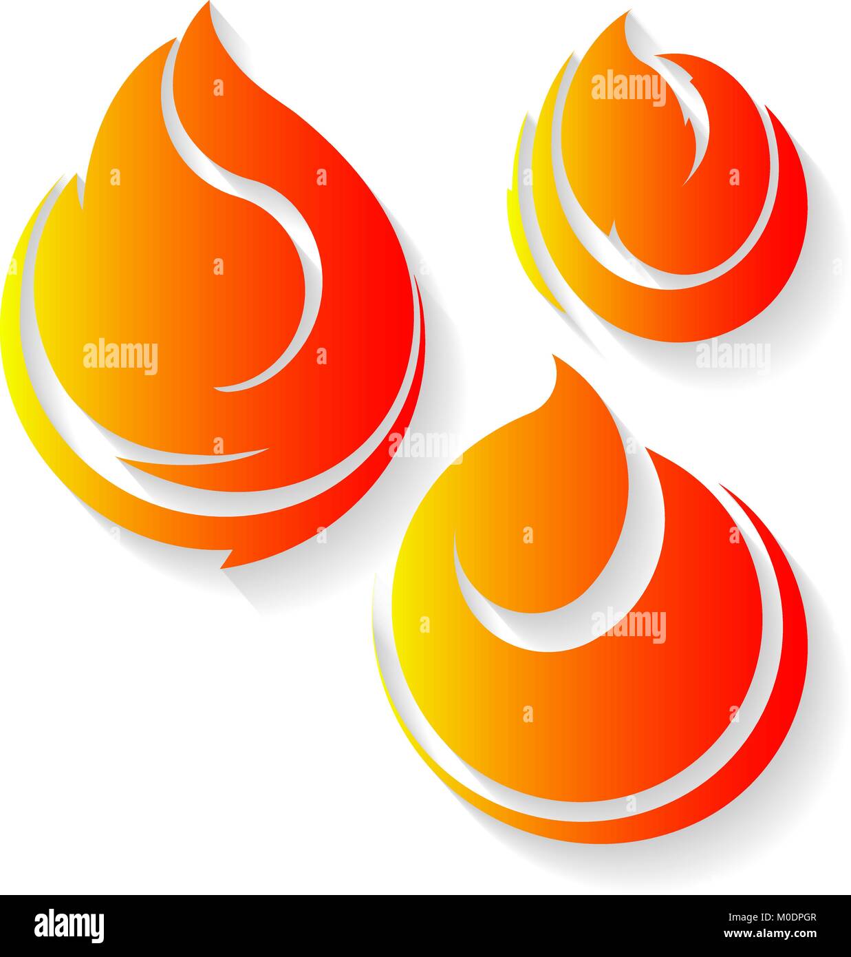 Red fires Cut Out Stock Images & Pictures - Alamy