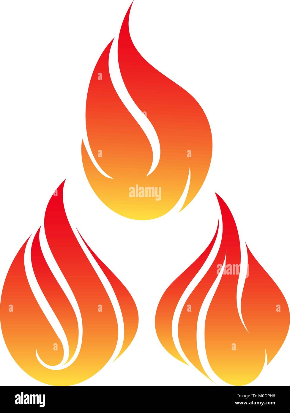 set of 3 vector fires Stock Vector Image & Art - Alamy