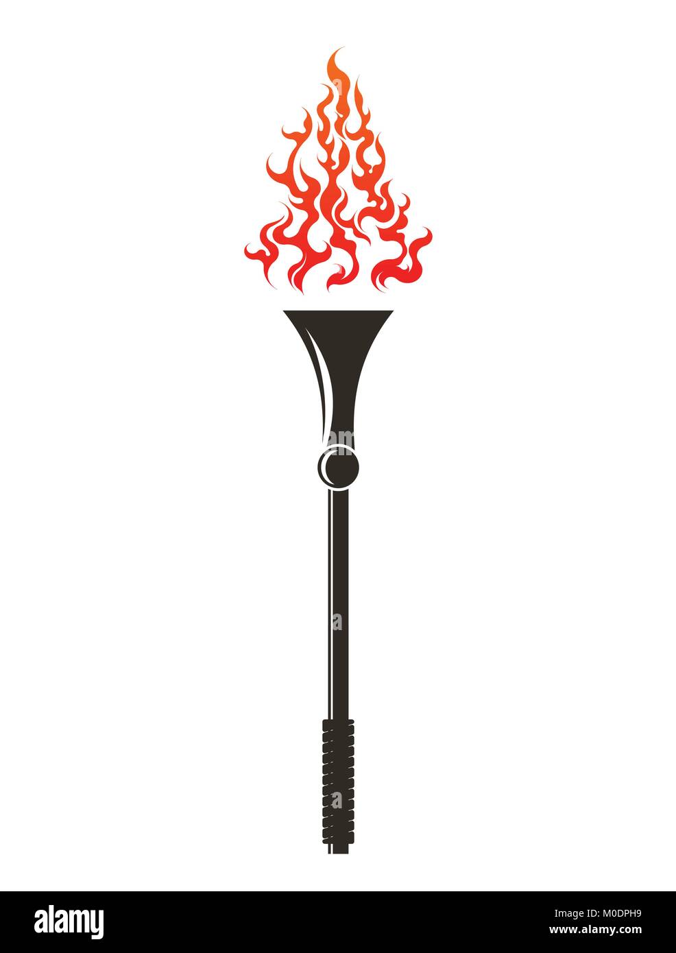 Flaming torch drawing hi-res stock photography and images - Alamy