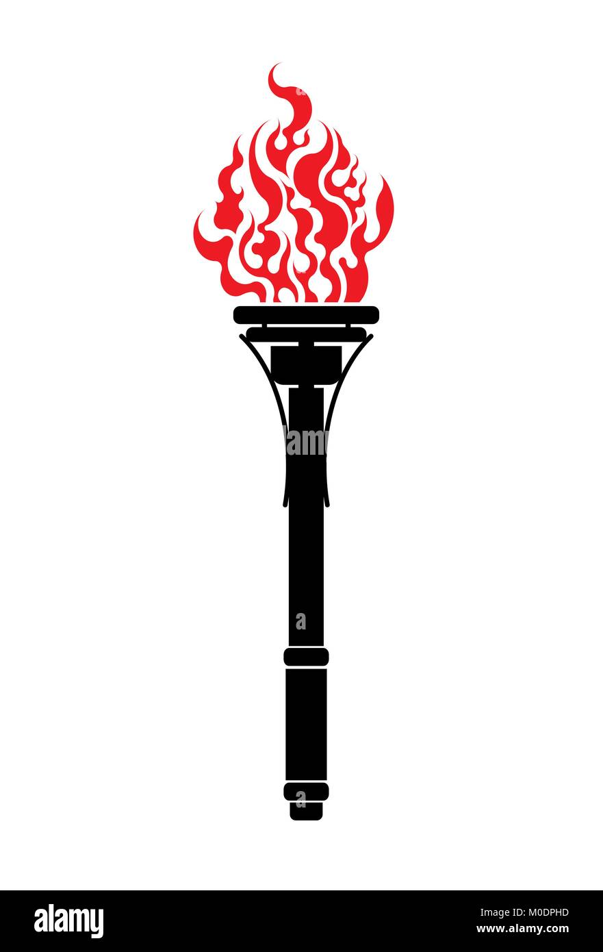 Flaming torch drawing hi-res stock photography and images - Alamy