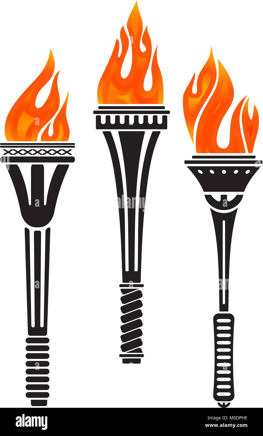 Set of vector torches Stock Vector Image & Art - Alamy