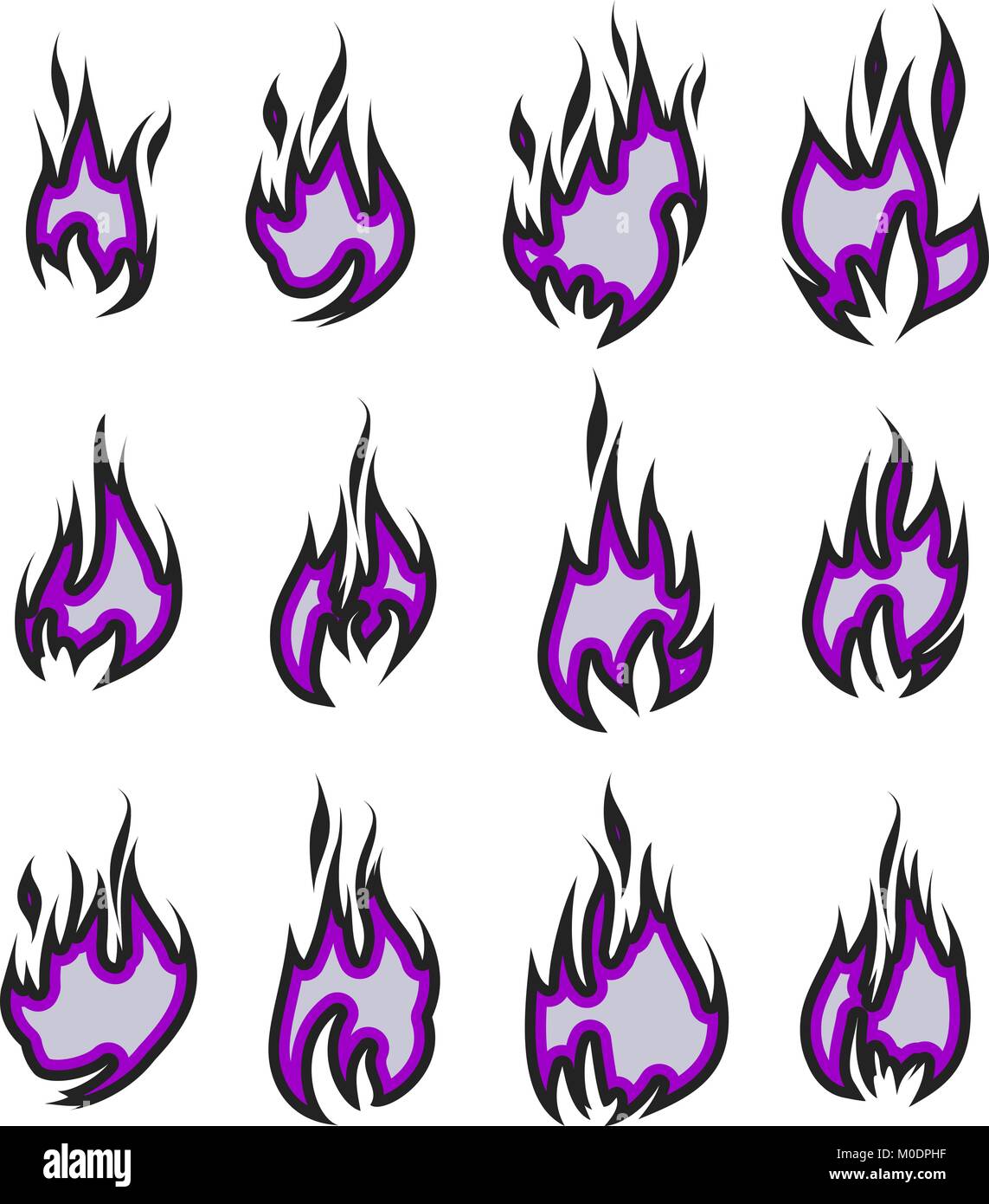 Flammes Violettes Png