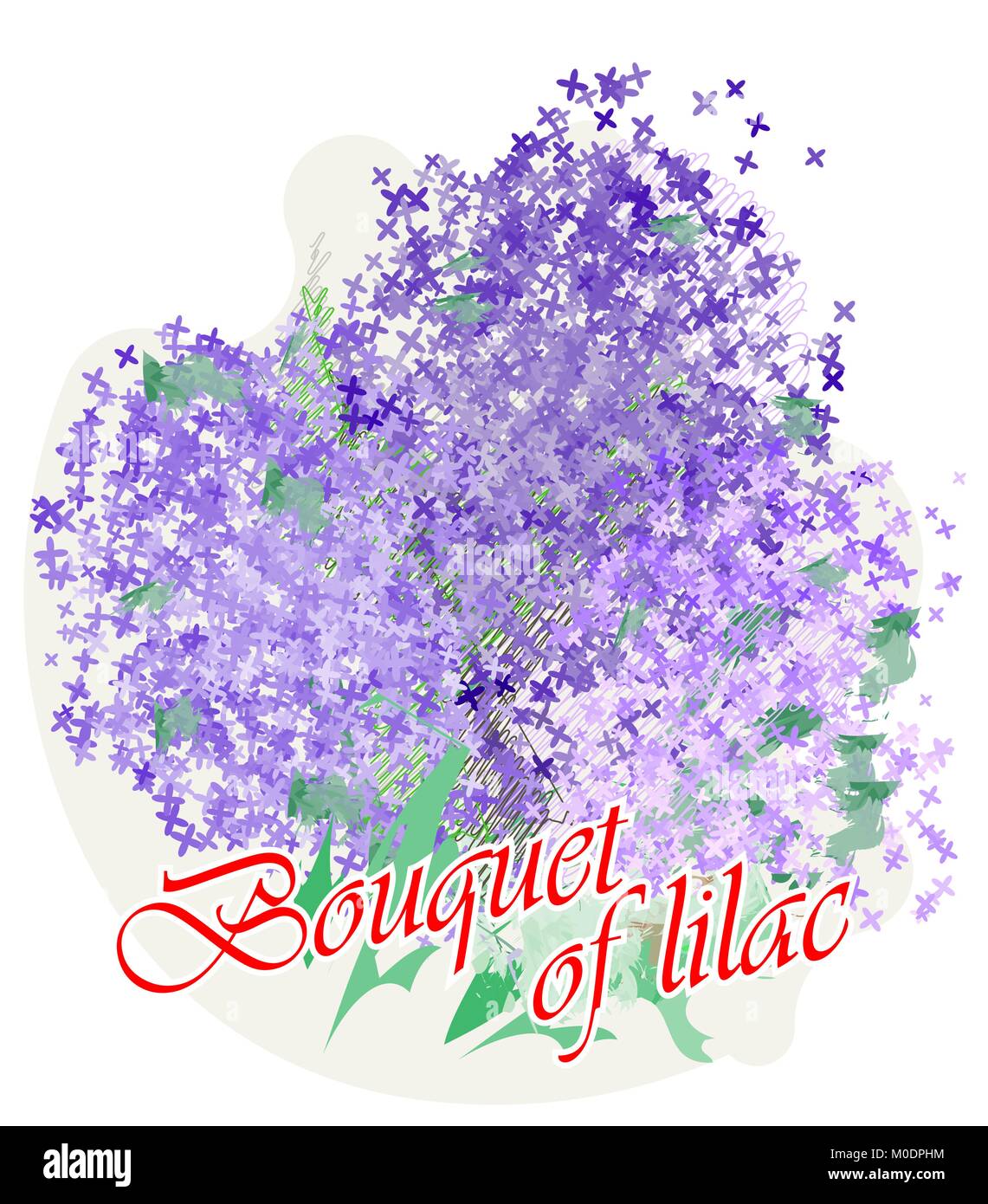 Blue summer lilac Stock Vector Images - Alamy