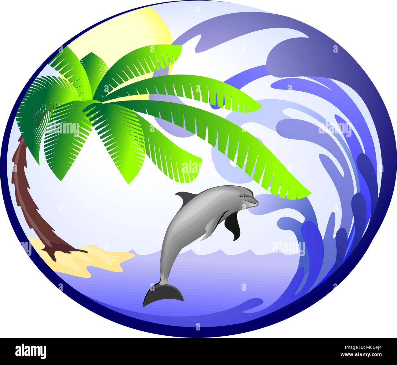 Dolphin hawaii Stock Vector Images - Alamy