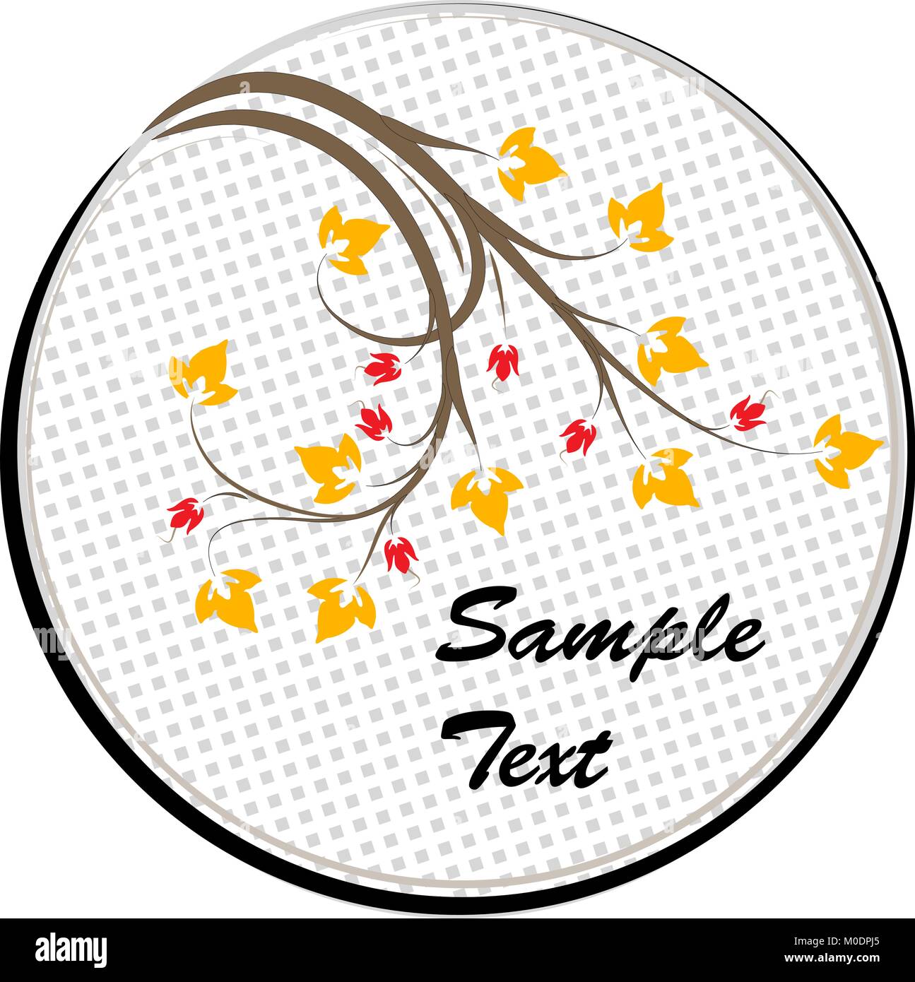 Elegant round frame for embroidery . Vector Stock Vector Image & Art ...