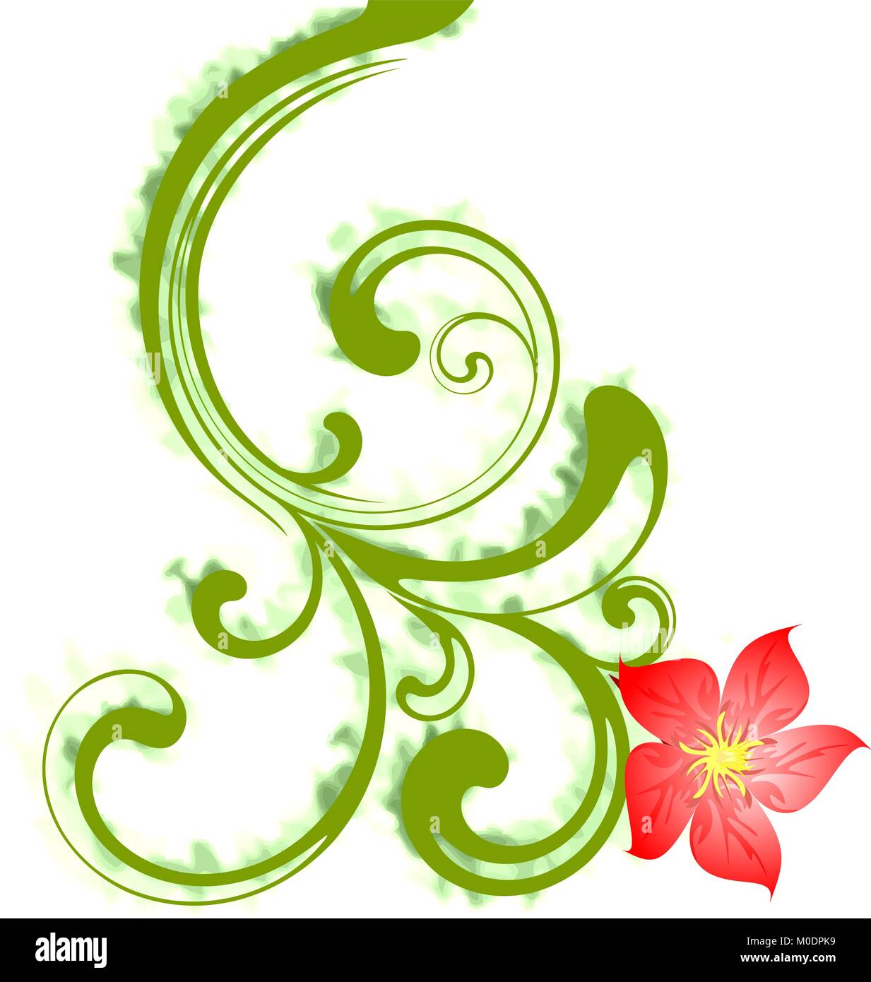 Floral corner. Vector illustration Stock Vector Image & Art - Alamy